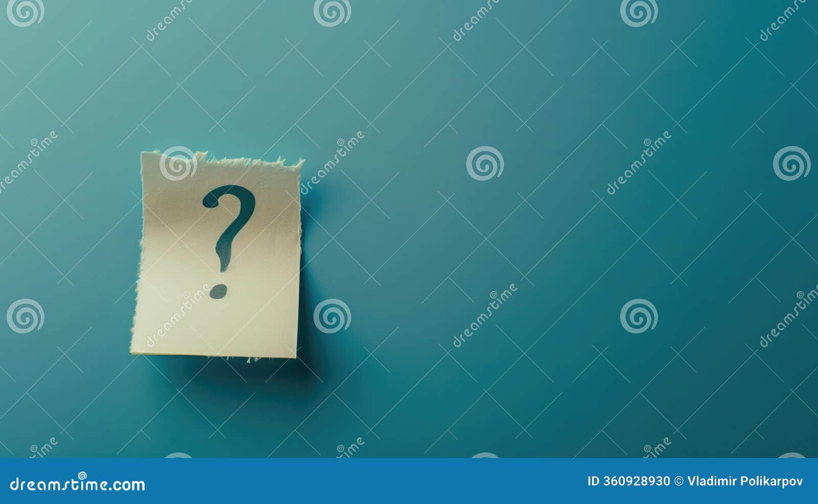 A Piece of Paper with a Question Mark Symbol Stock Photo - Image of ...