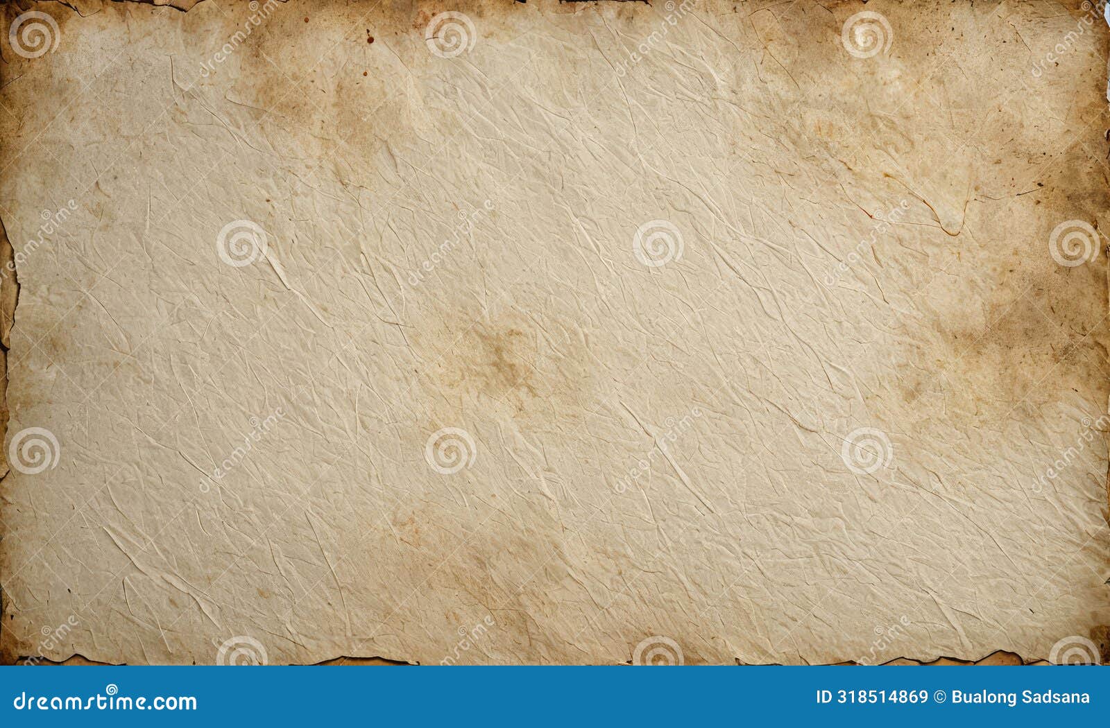 A Piece of Paper is Shown with a Brown Border. Stock Illustration ...