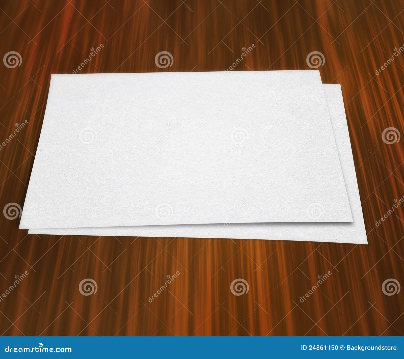 Piece Of Paper On Table Stock Photo - Image: 24861150