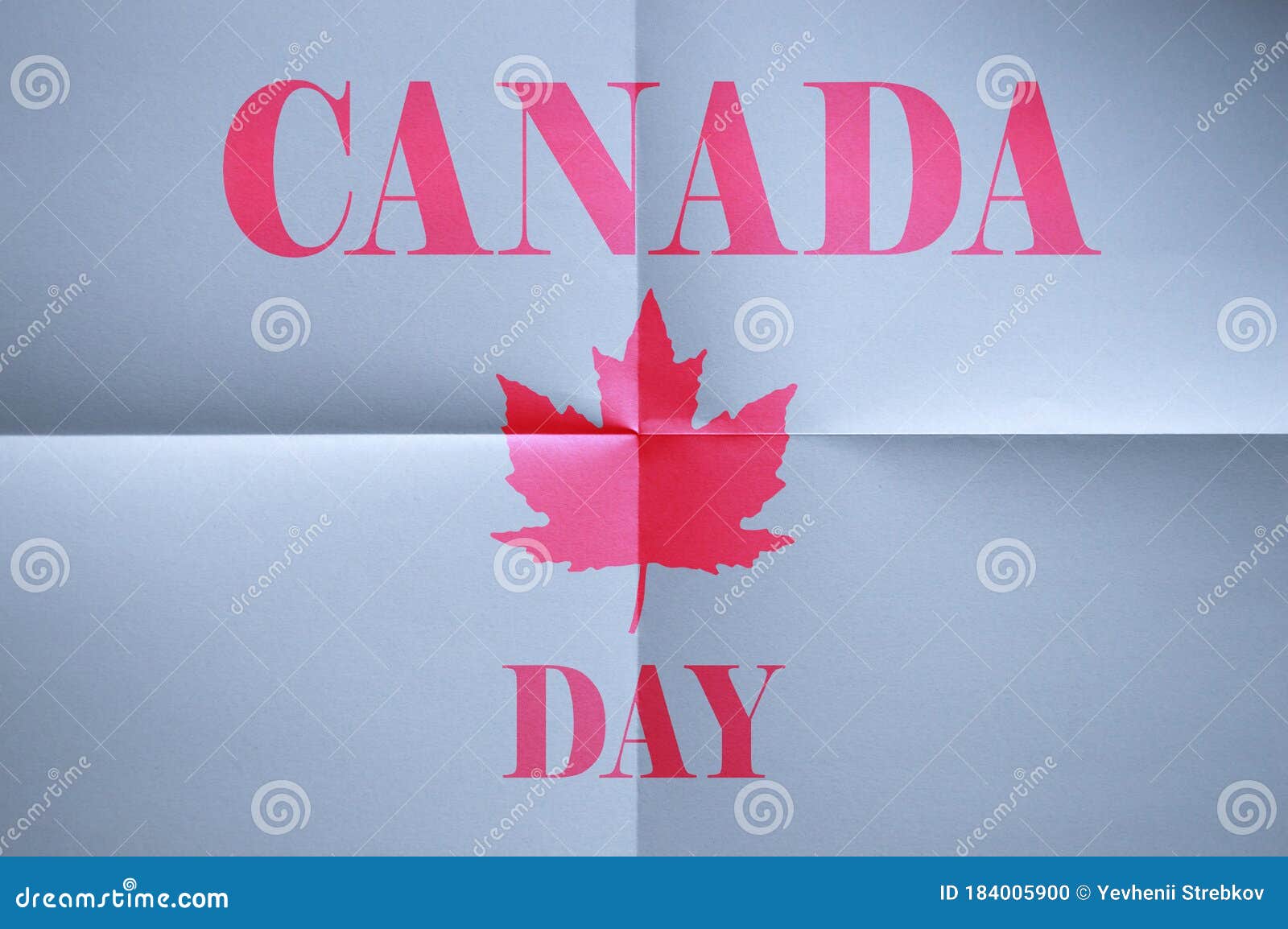On a Piece of Paper is Written Canada Day Stock Photo - Image of ...