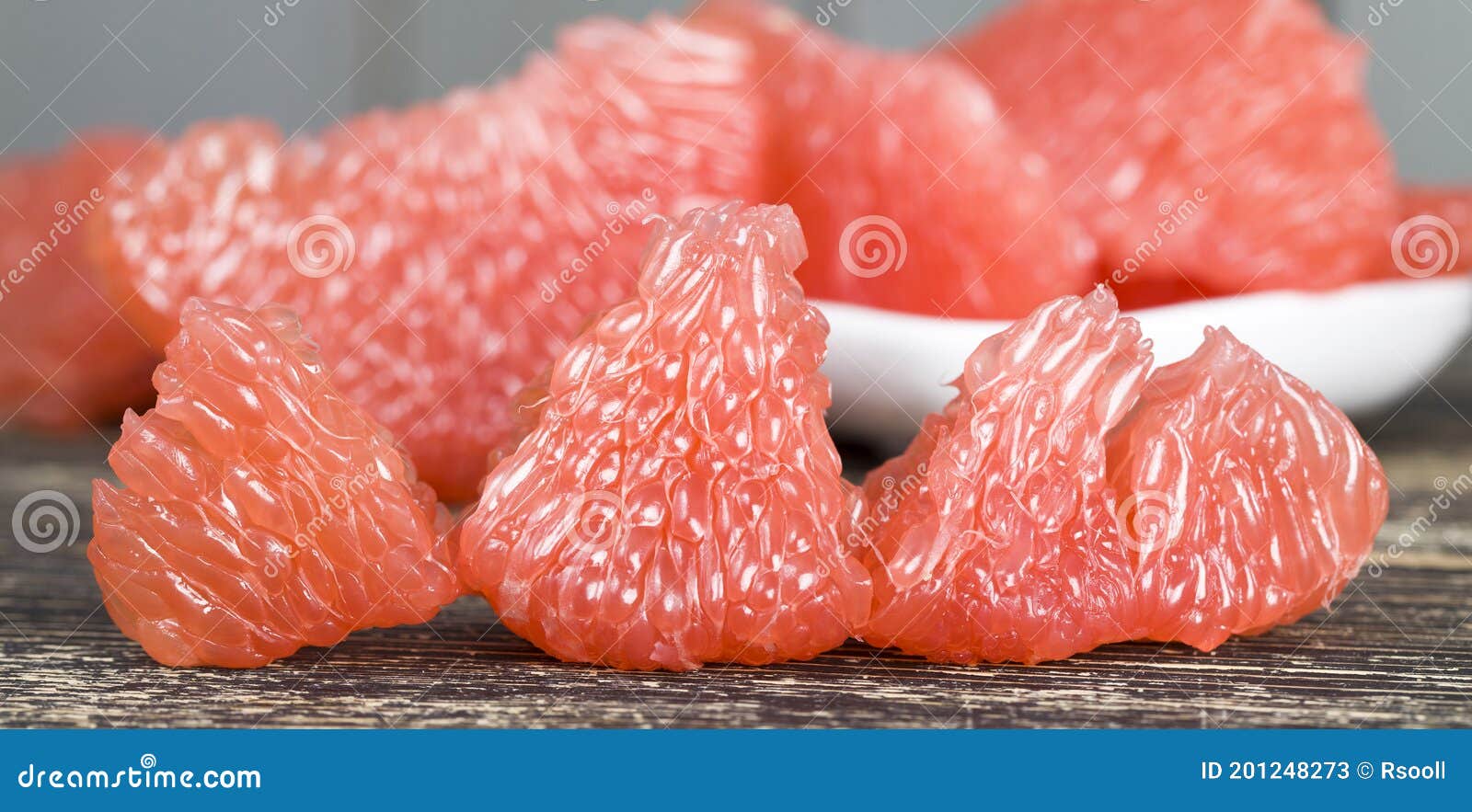 A Piece of Peeled Grapefruit Stock Image - Image of exotic, fresh ...