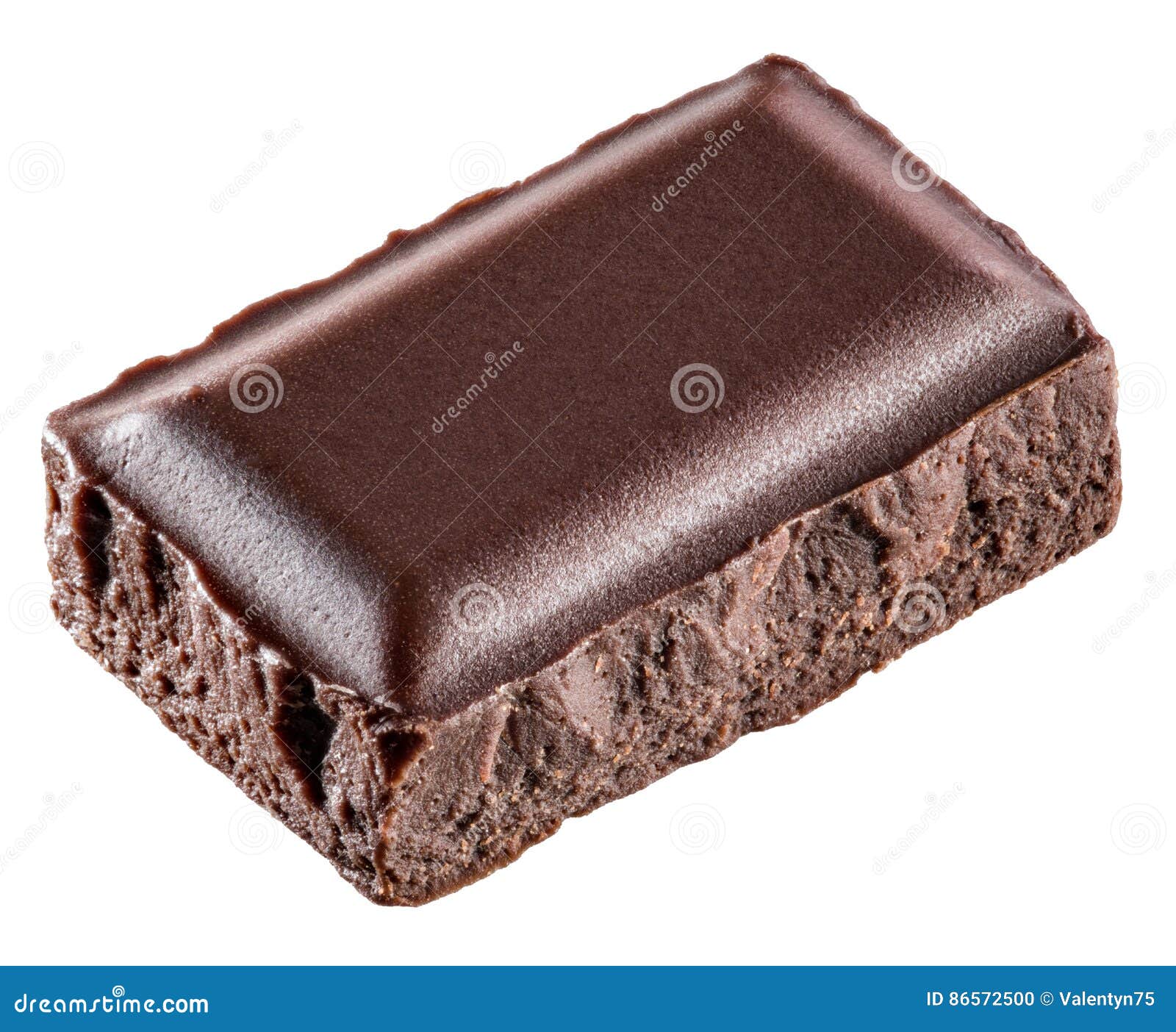 Piece of Plain Chocolate Bar. Stock Photo - Image of gourmet, cutout ...