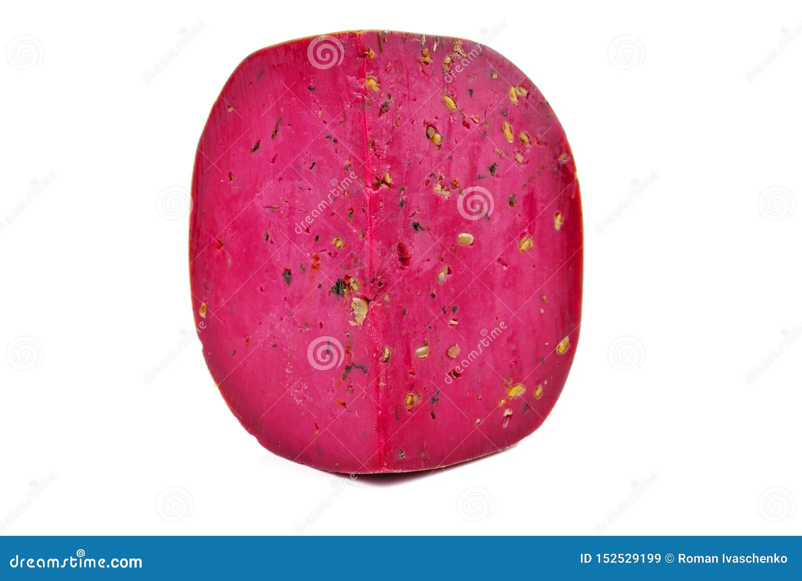 Piece of Purple Cheese with Basil Stock Image - Image of fresh, snack ...