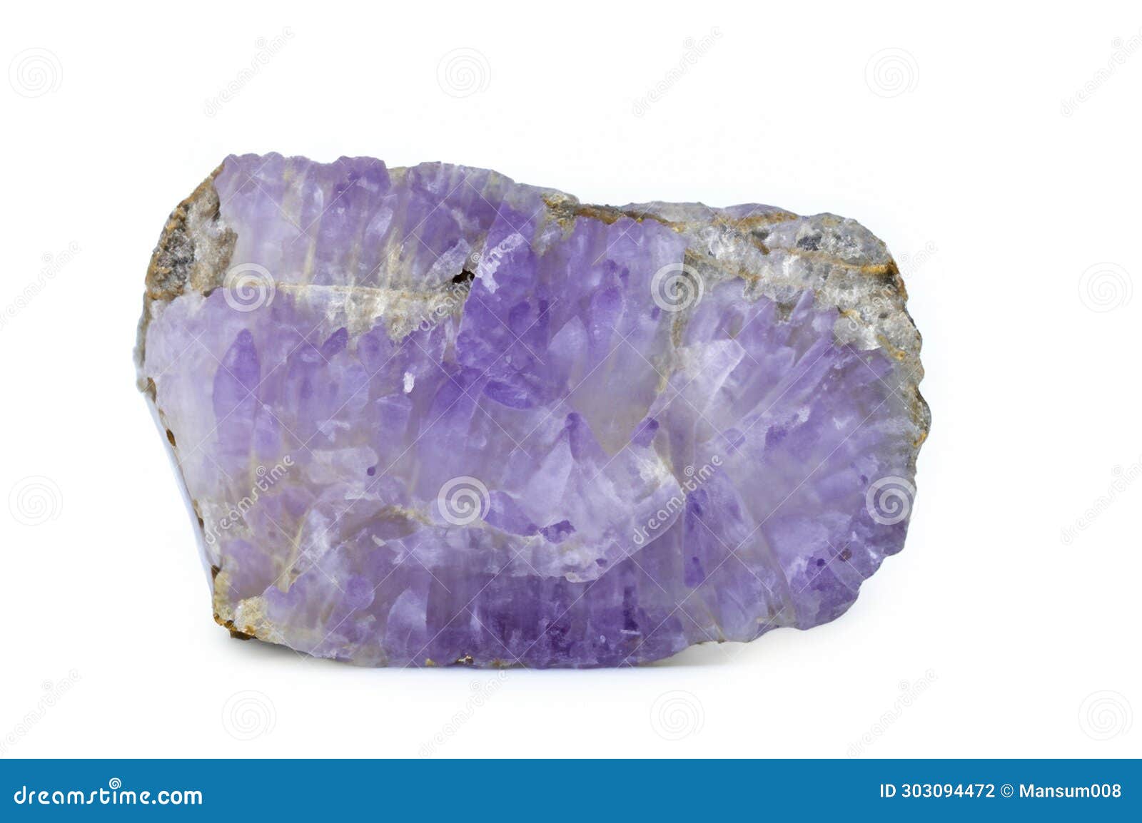 Piece of Raw Fluorite Stone Isolated on White Background Stock Photo ...