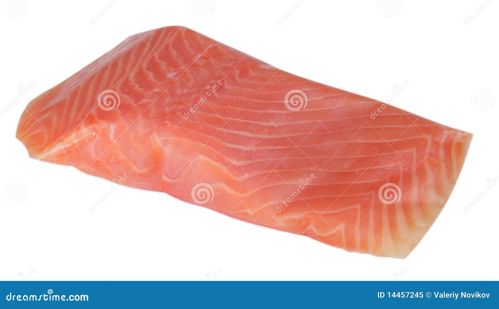 Piece of Red Fish Fillet Isolated Stock Image - Image of salted, salty ...