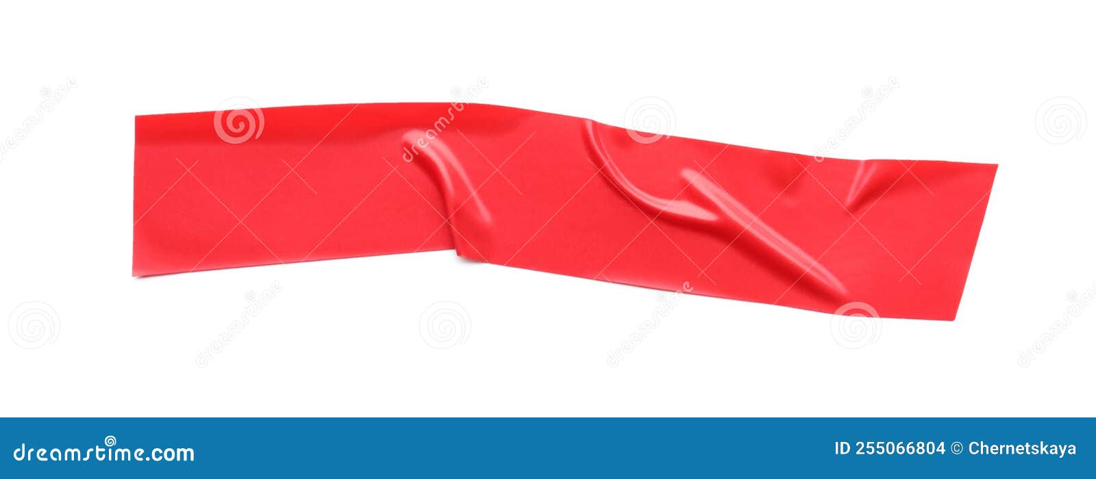 Piece of Red Insulating Tape Isolated, Top View Stock Photo - Image of ...