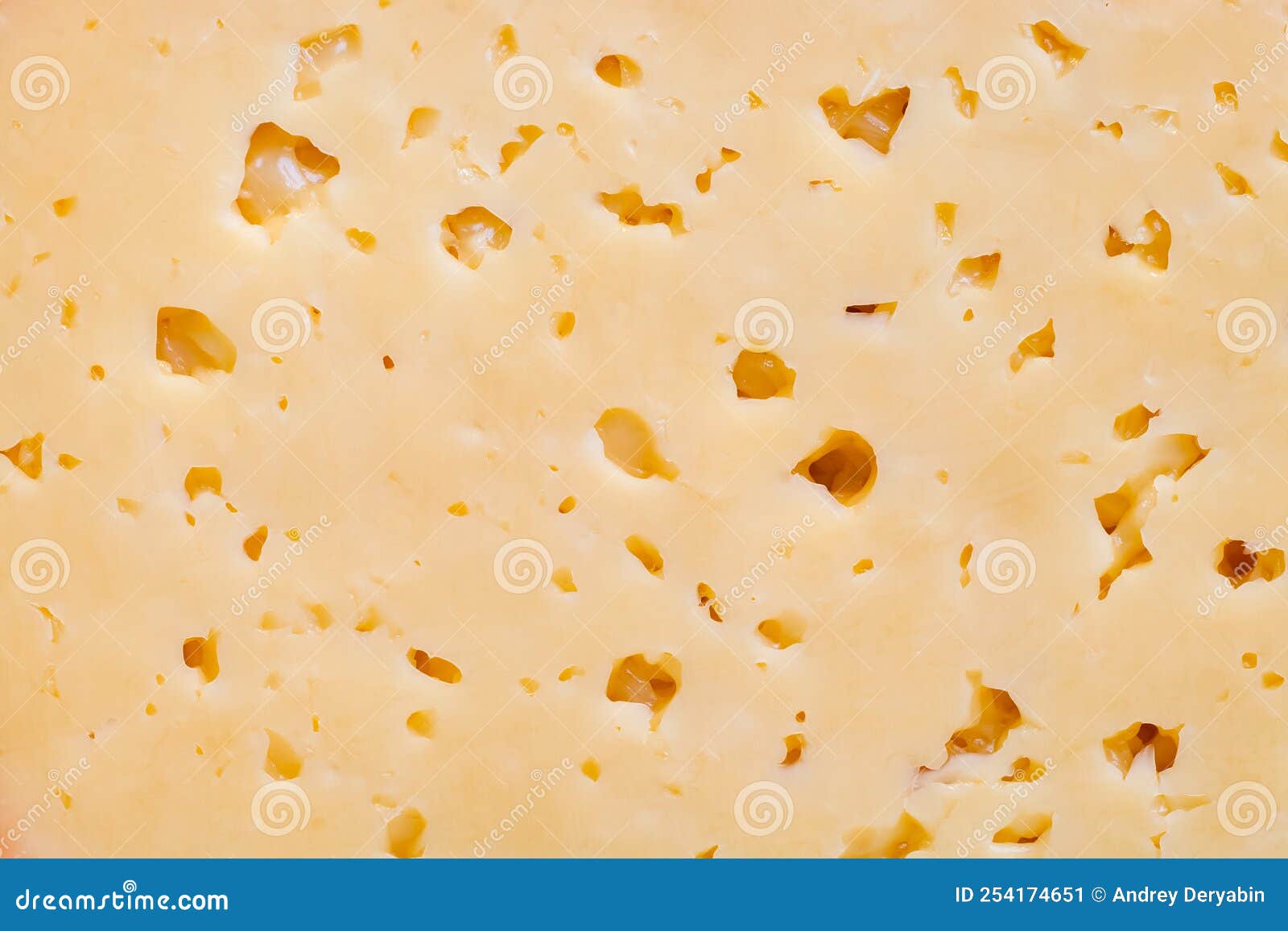 A Piece of Russian Cheese with Holes Close-up. Stock Image - Image of ...