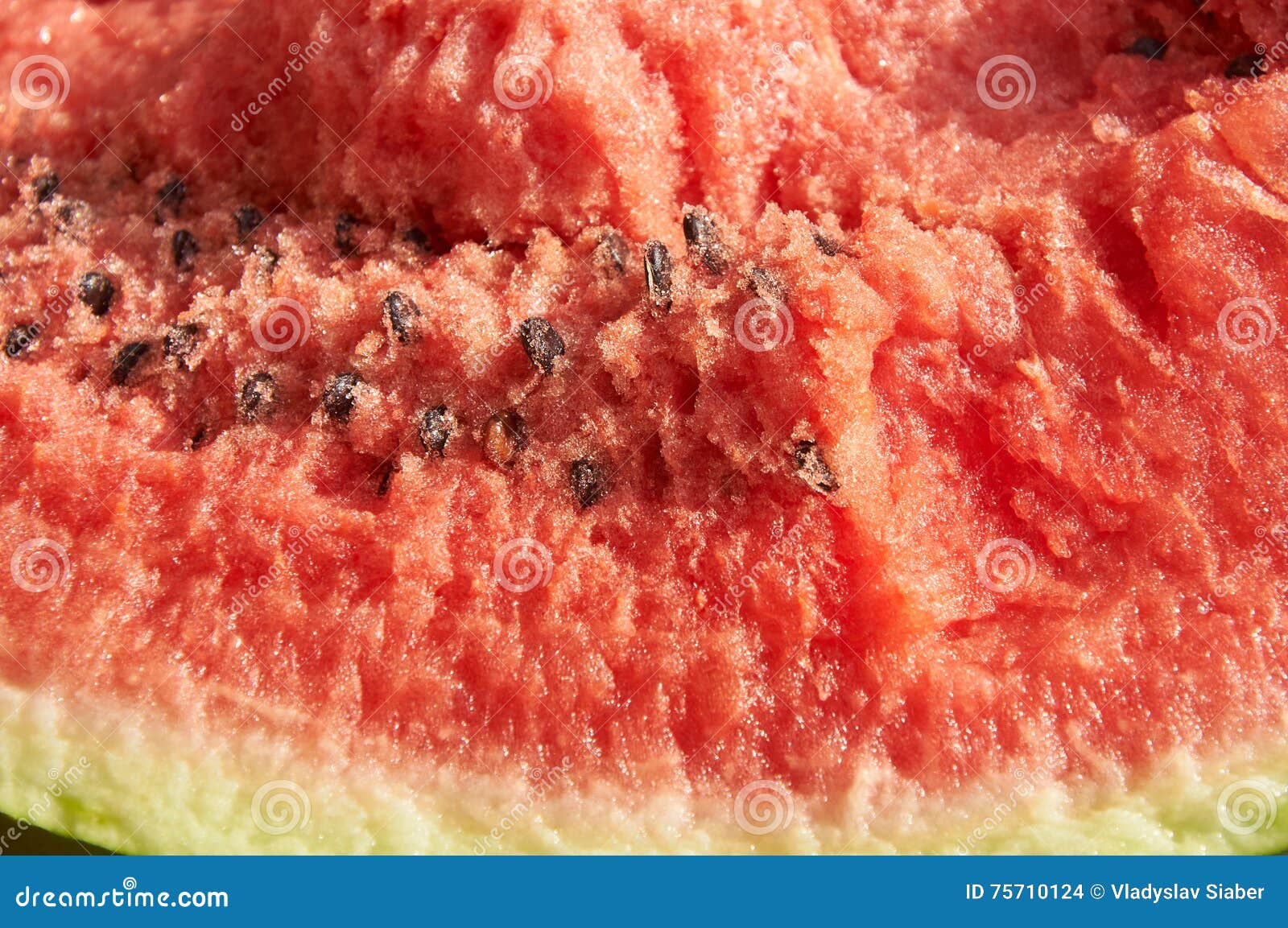 Piece of a Smashed Watermelon Stock Photo - Image of refreshment ...