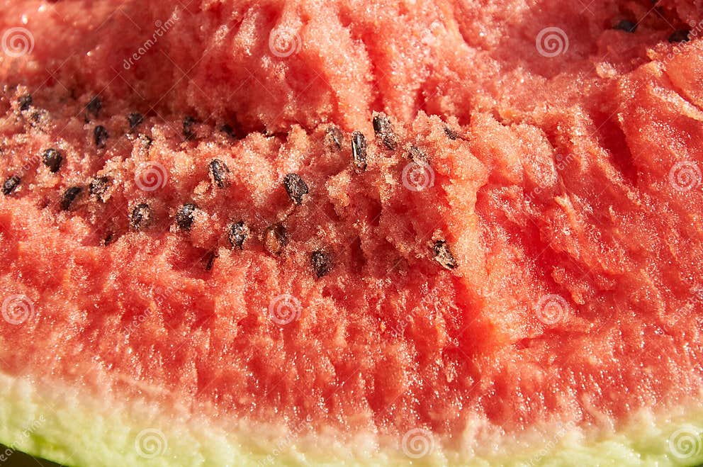 Piece of a Smashed Watermelon Stock Photo - Image of refreshment ...