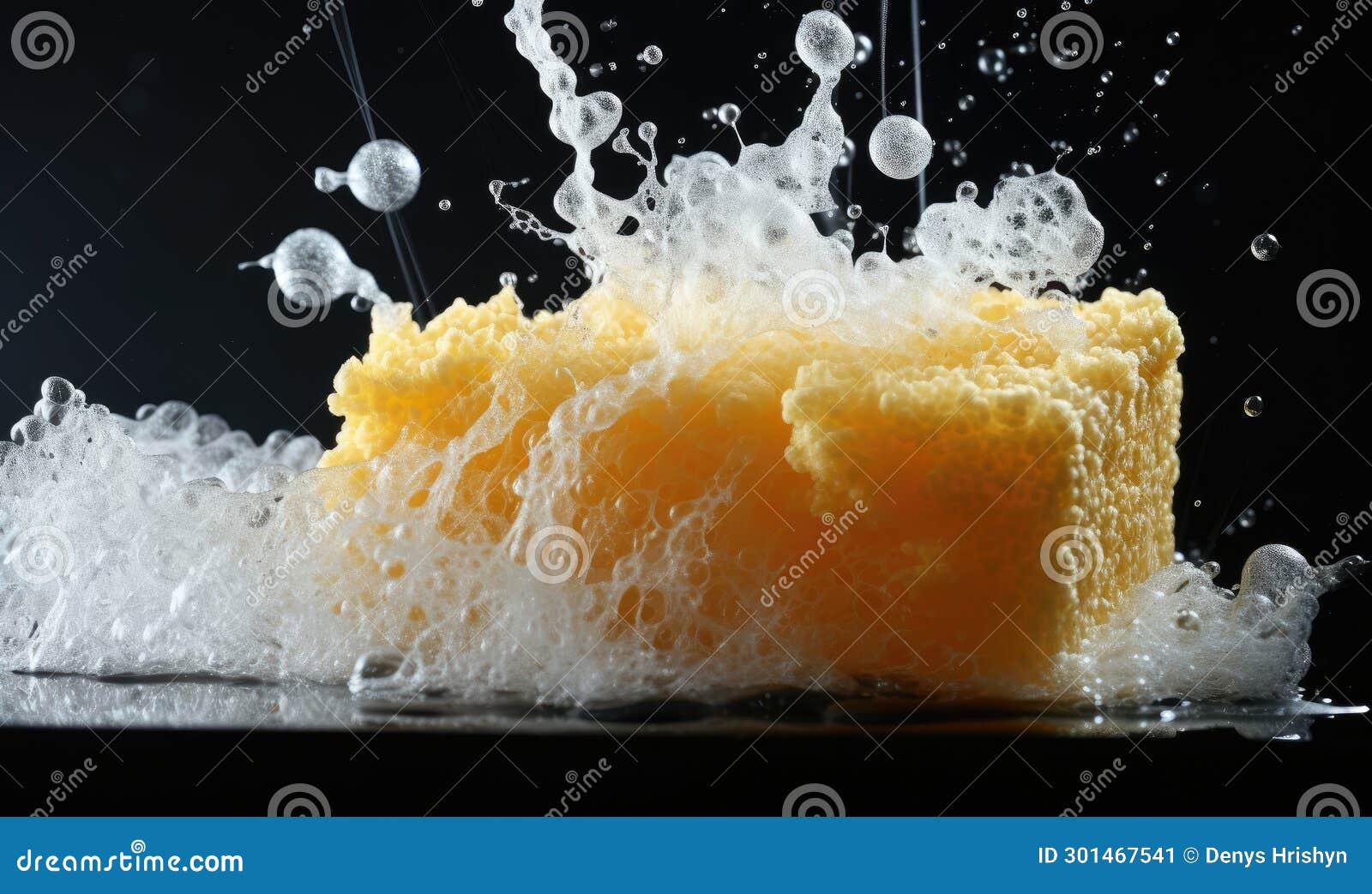 A Soapy Explosion with Refreshing Bubbles Bursting into the Air Stock ...