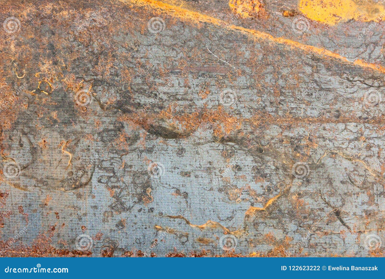 A Fragment of Steel with a Rust Coating. Stock Photo - Image of dirty ...