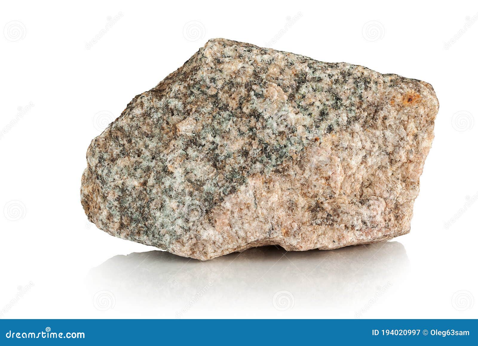 Piece of Stone on a White Background Stock Image - Image of simple ...