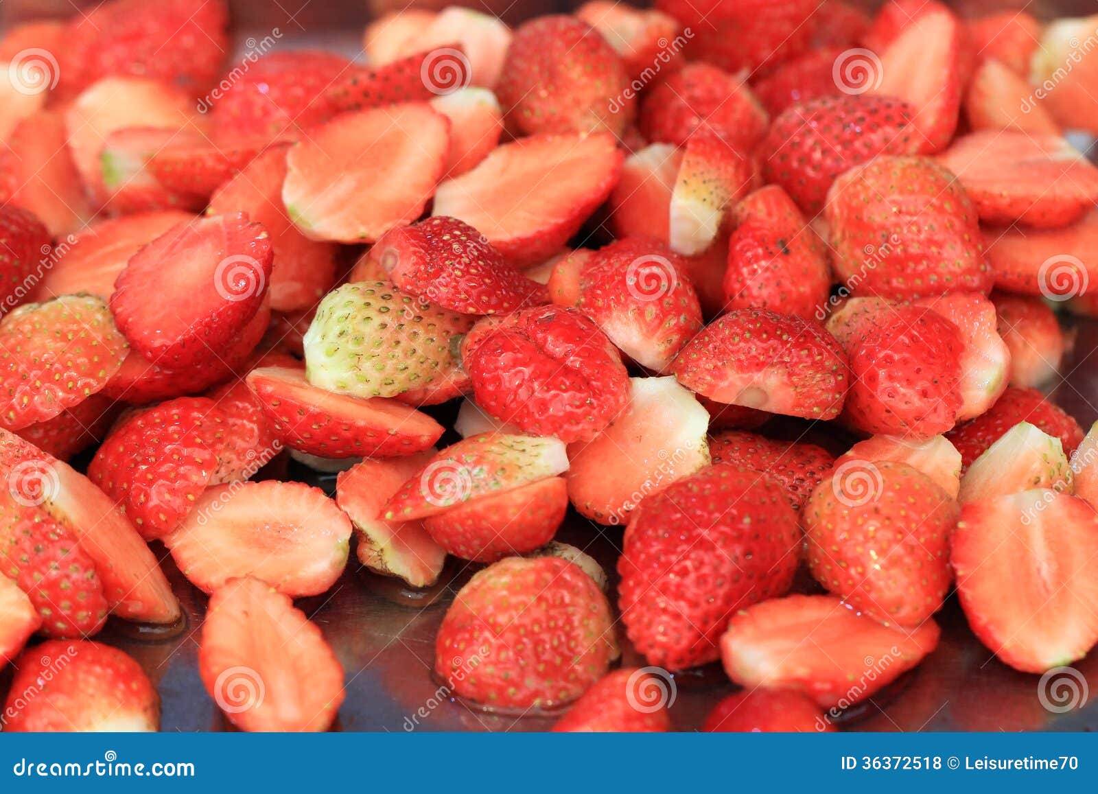 Piece of strawberry stock photo. Image of juicy, vegetarian - 36372518