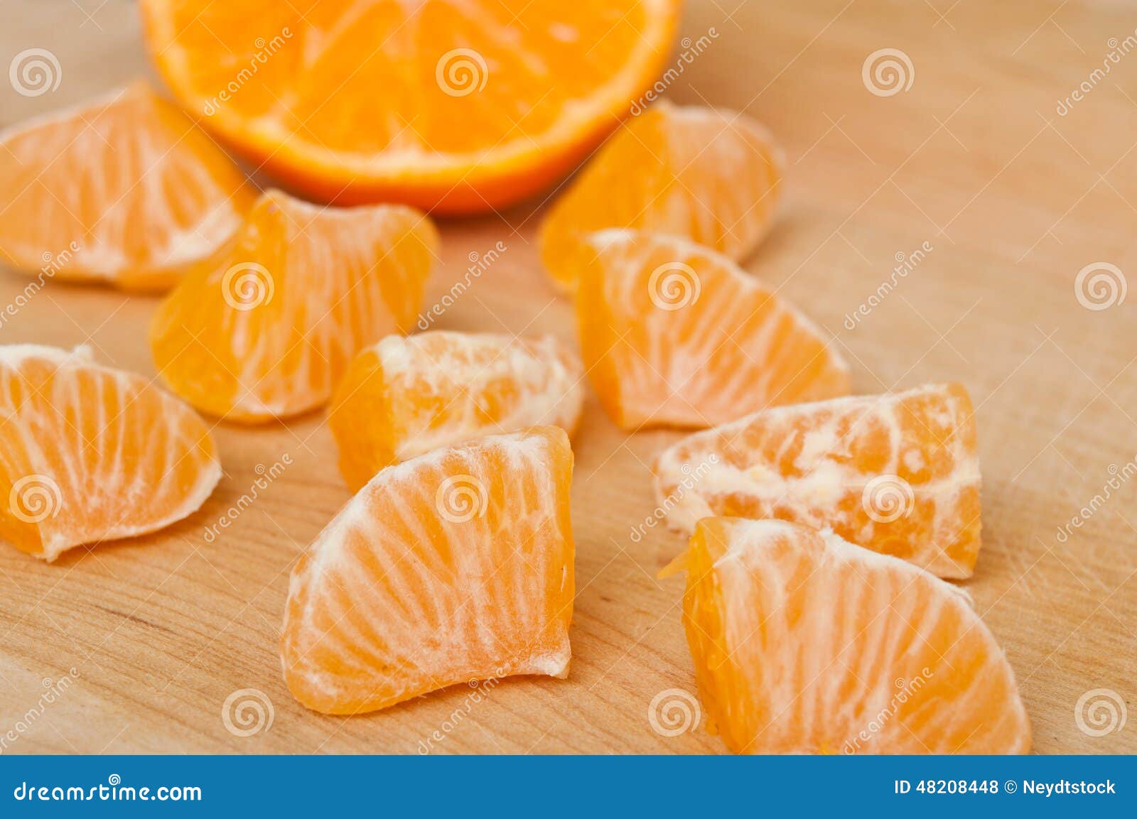 Piece of tangerine stock photo. Image of salad, color - 48208448