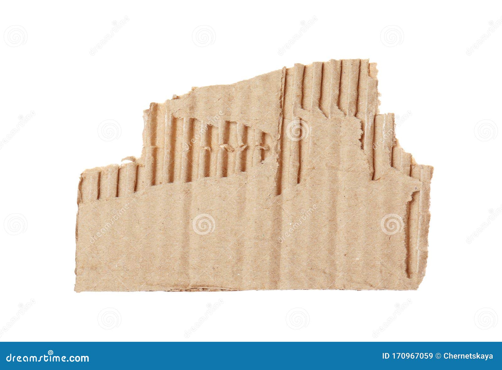 Piece Of Torn Cardboard On White Background Stock Photography ...