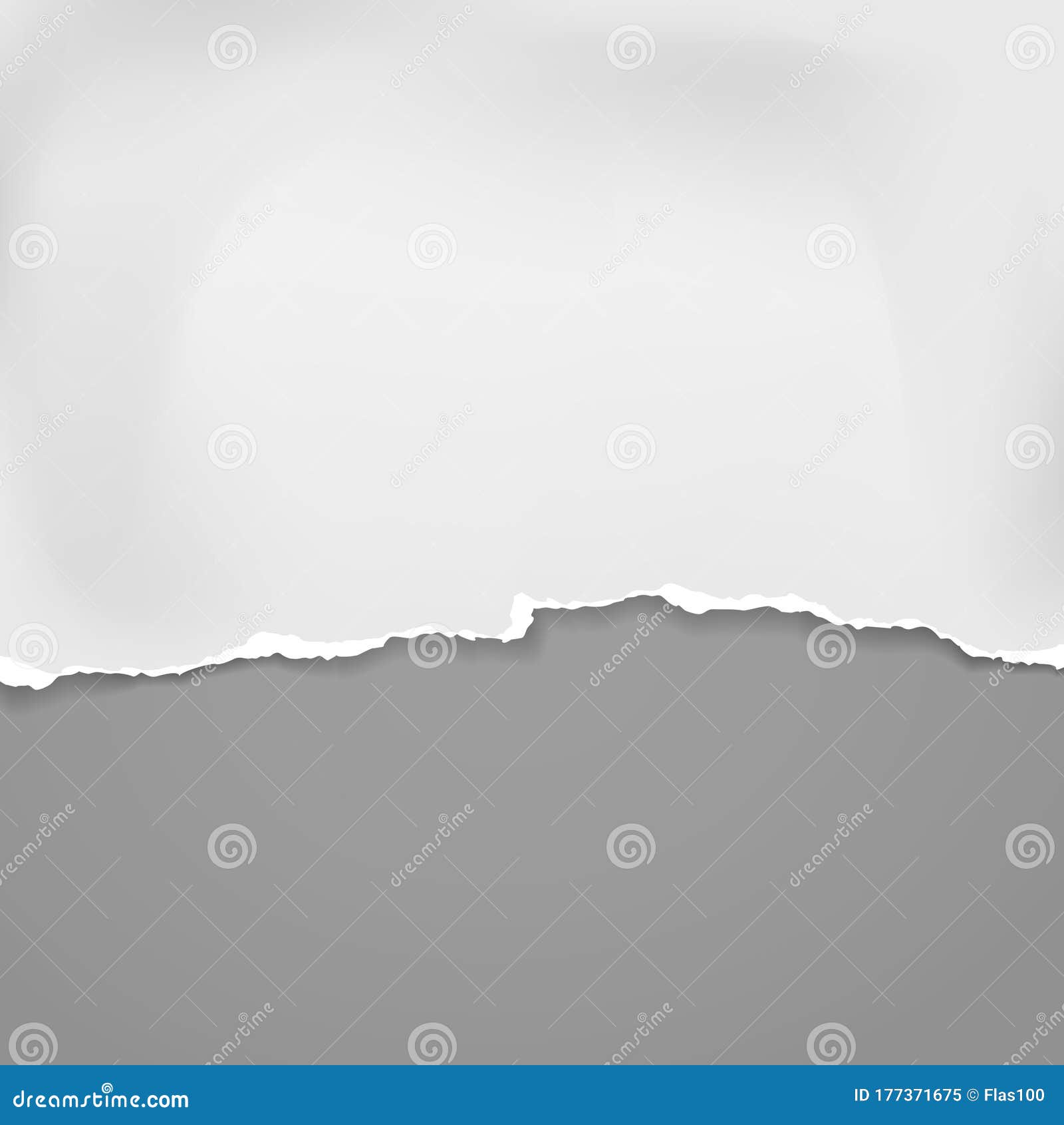 Piece Of Torn, Ripped Tattered Grey Note Paper Strip With Soft Shadow ...