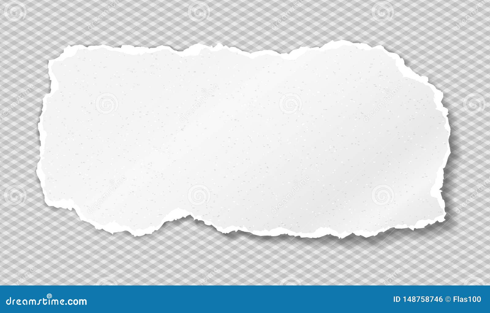 Piece of Torn, Ripped Grainy White Paper Strip with Soft Shadow is on ... Piece of Torn, Ripped Grainy White Paper Strip with Soft Shadow is on ...