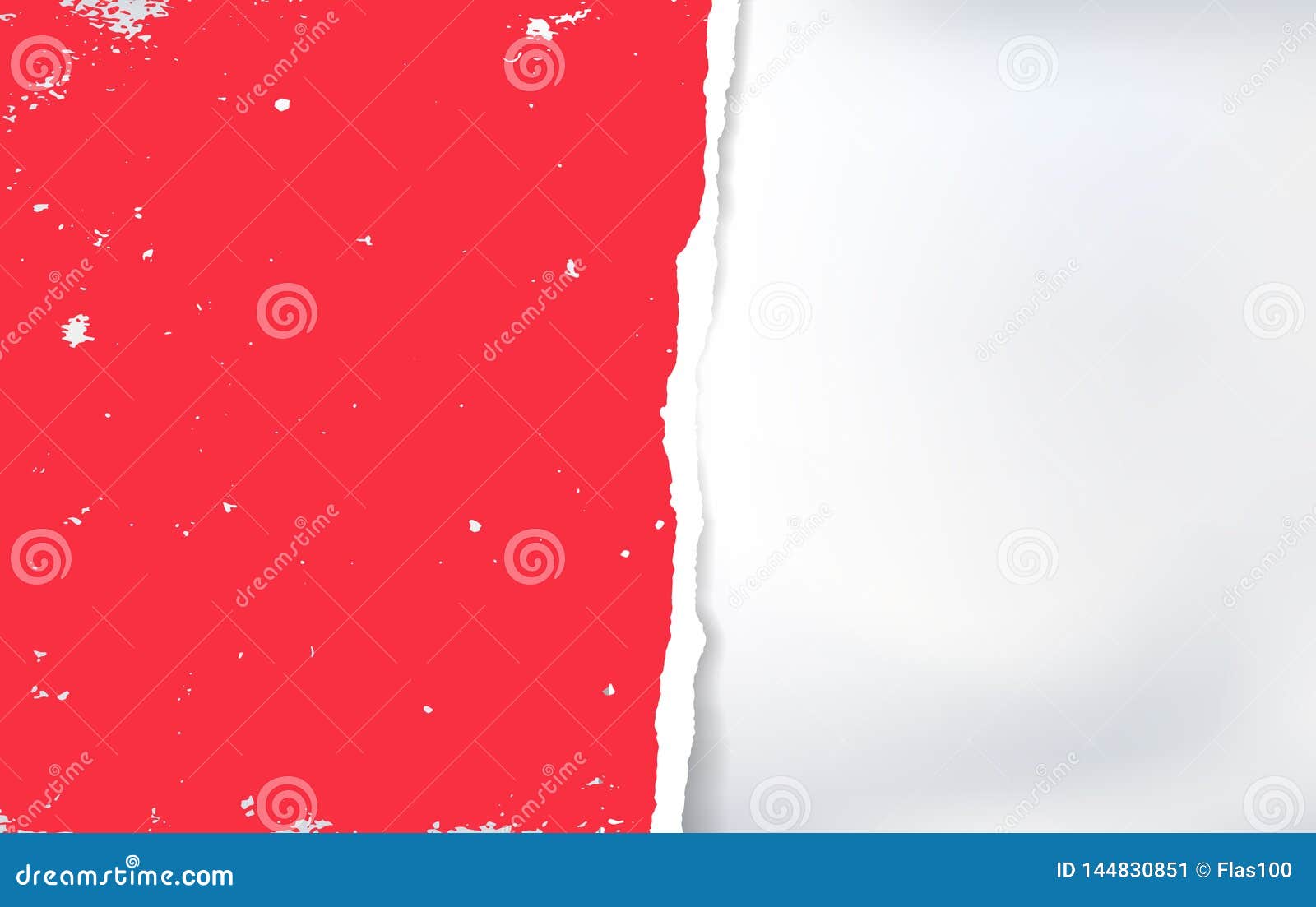 Piece of Torn, Ripped Tattered Red Note Paper Strip with Soft Shadow is ...