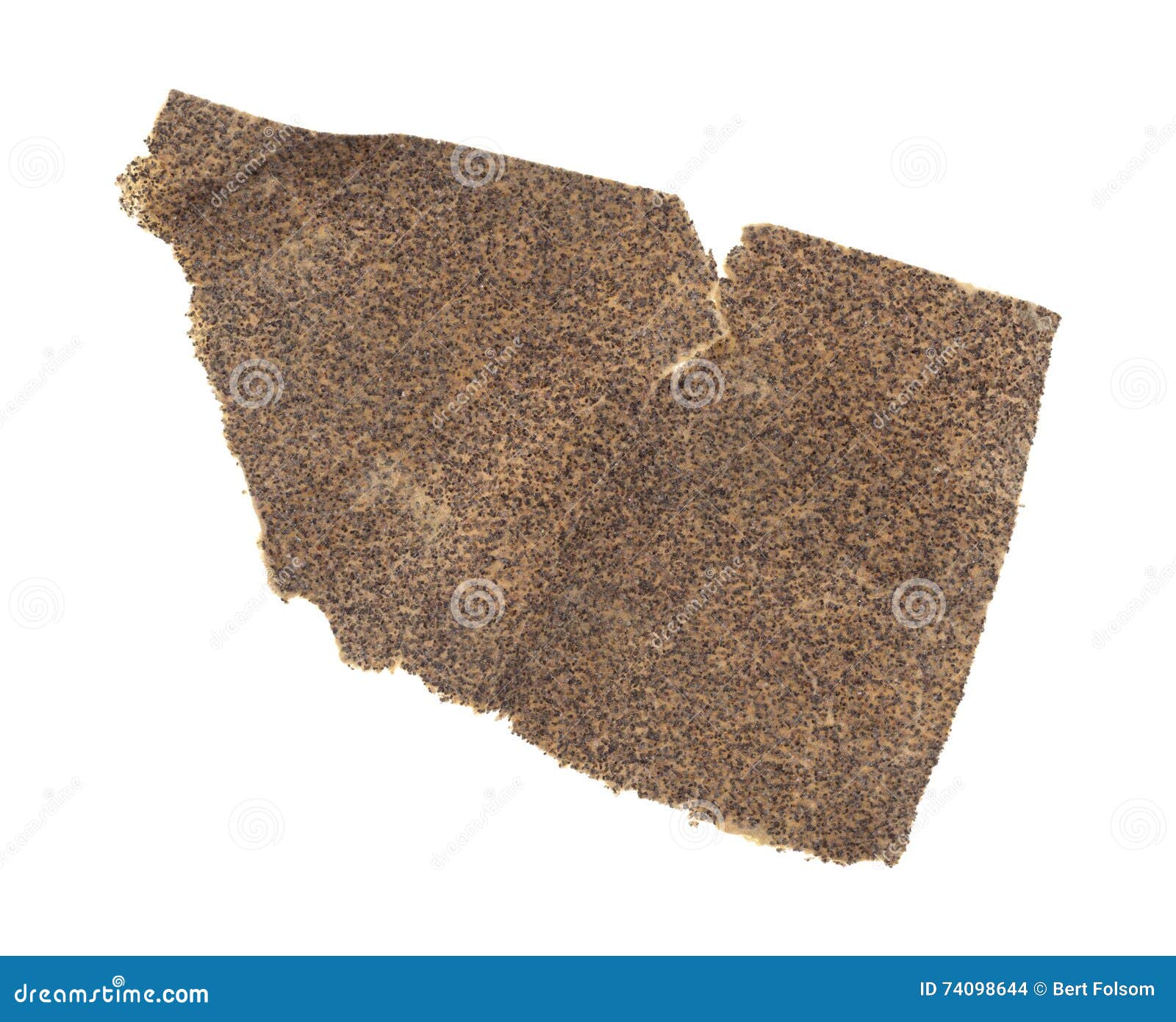 Piece of Used Sandpaper on a White Background Stock Photo - Image of ...