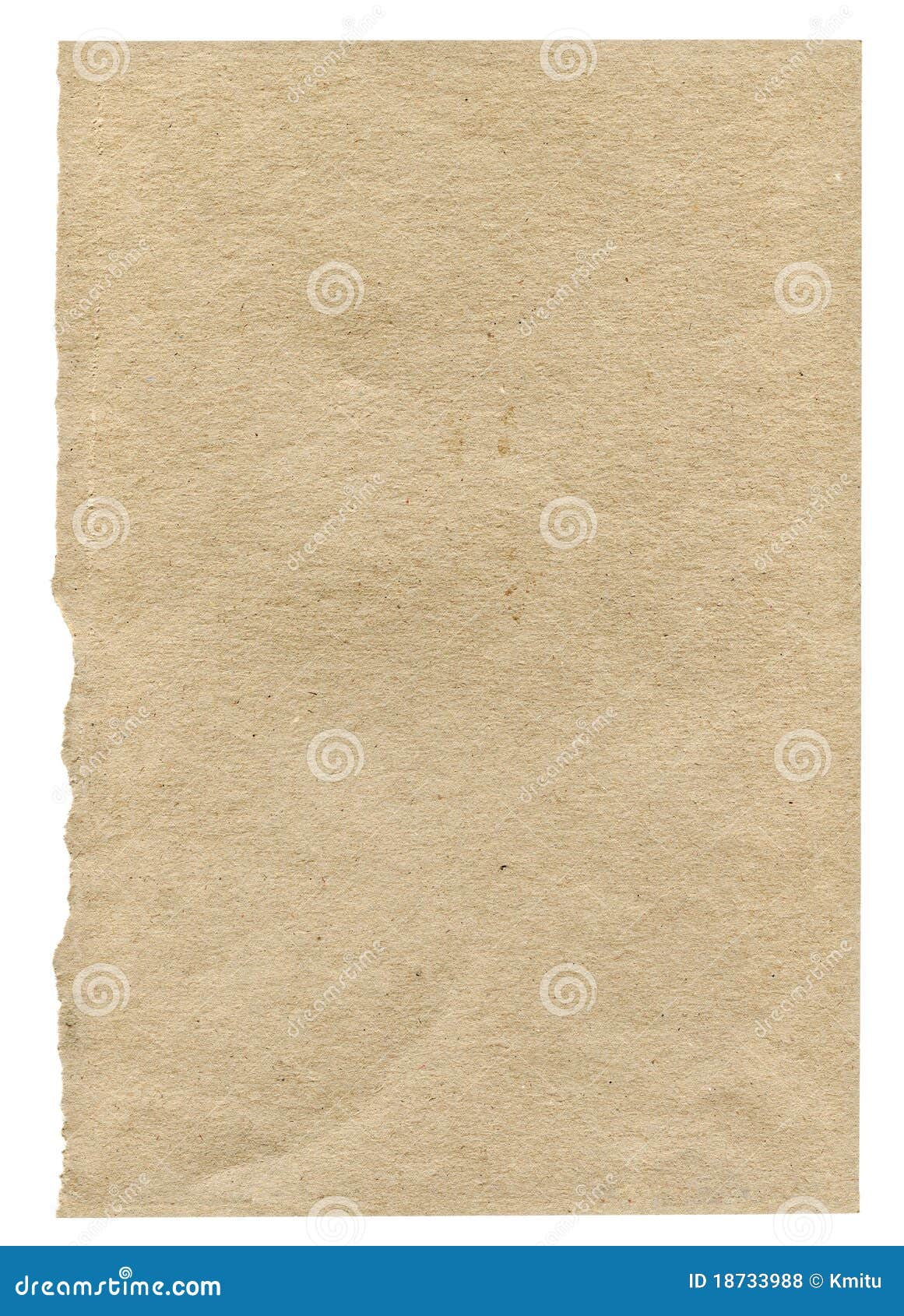 Piece of Very Rough Paper on White Stock Photo - Image of dirty, worn ...