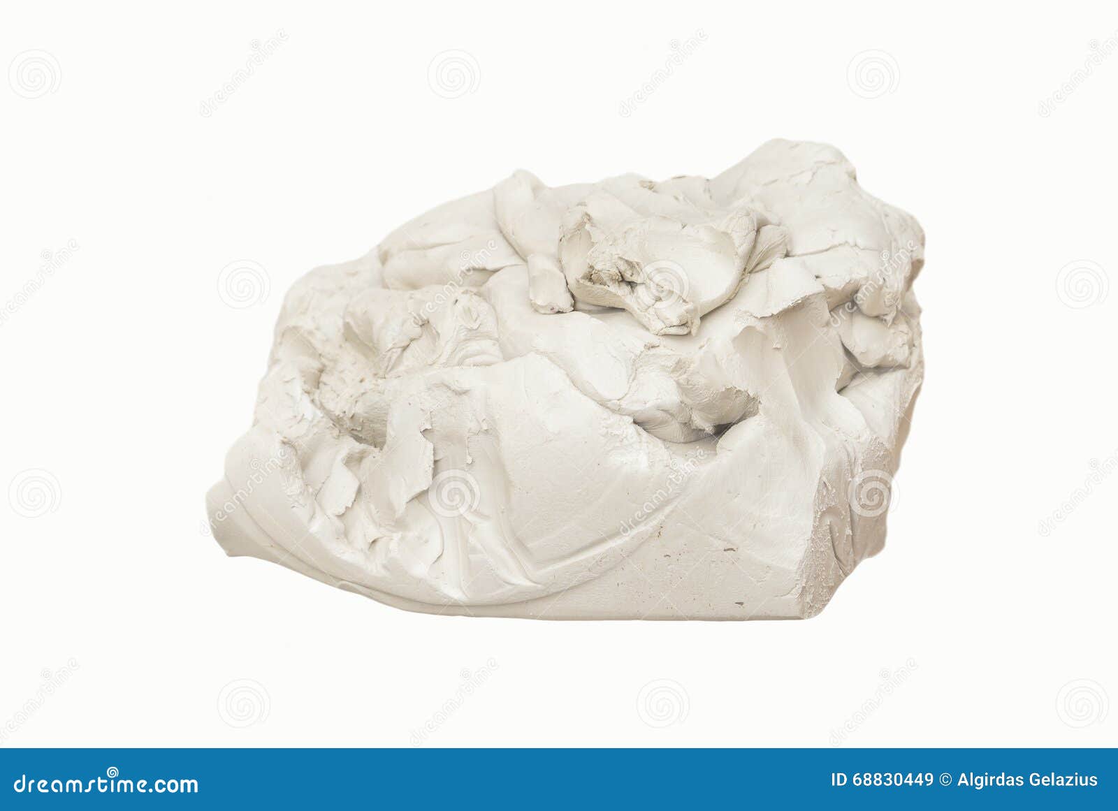 Piece of White Clay Ready for Molding Stock Image - Image of accessory ...