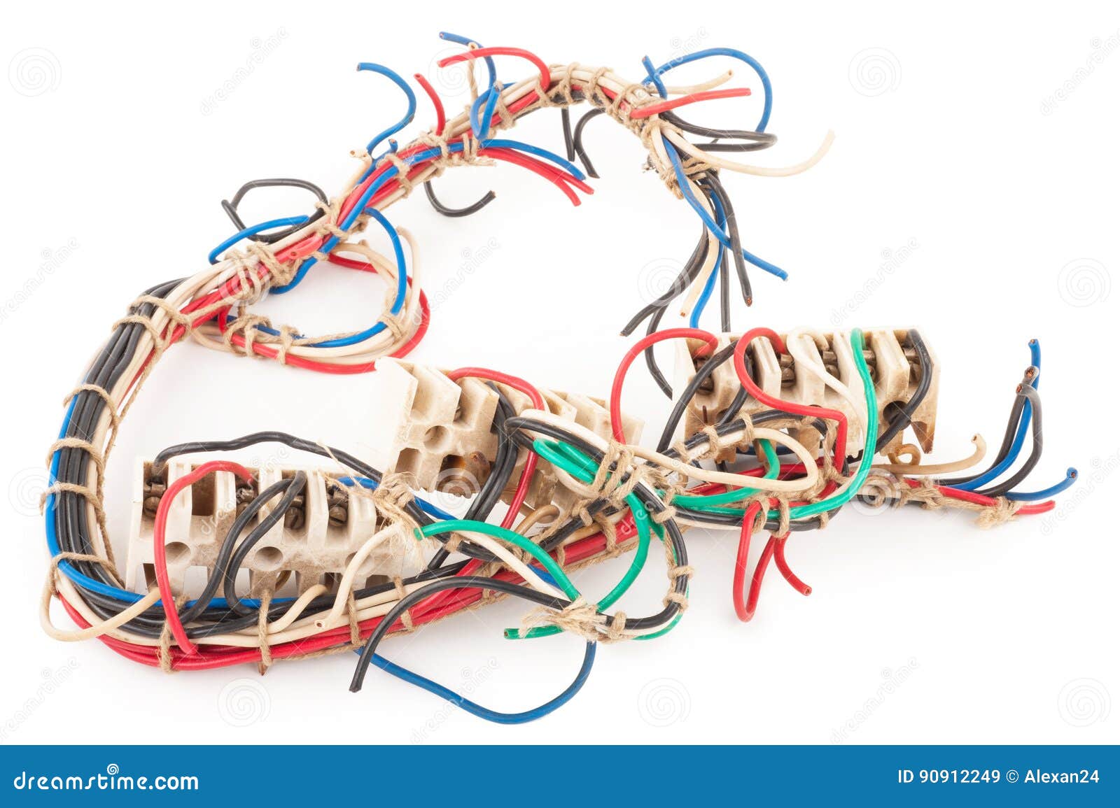 Piece of wire stock image. Image of round, roll, isolation - 90912249