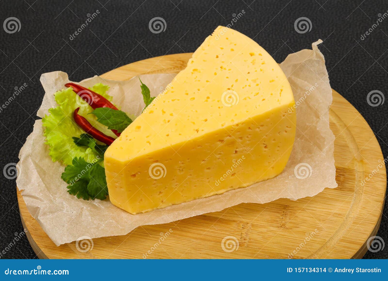 Piece. of Yellow Cheese stock photo. Image of food, color - 157134314