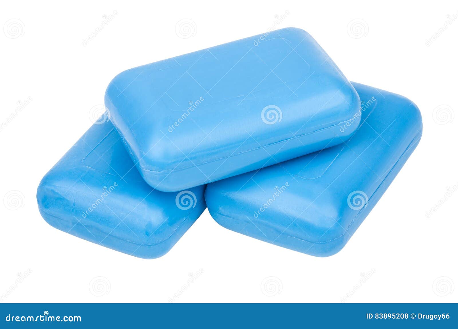 Pieces of Blue Soap Isolated on White Stock Photo - Image of blue ...