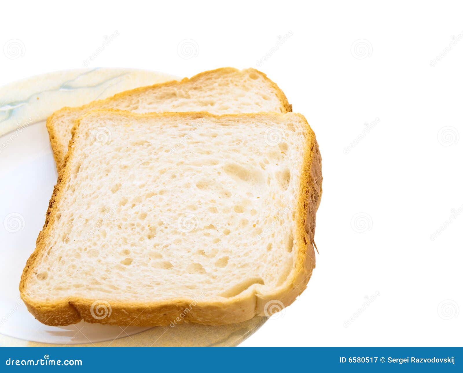 Pieces of bread stock image. Image of toasted, food, eating - 6580517