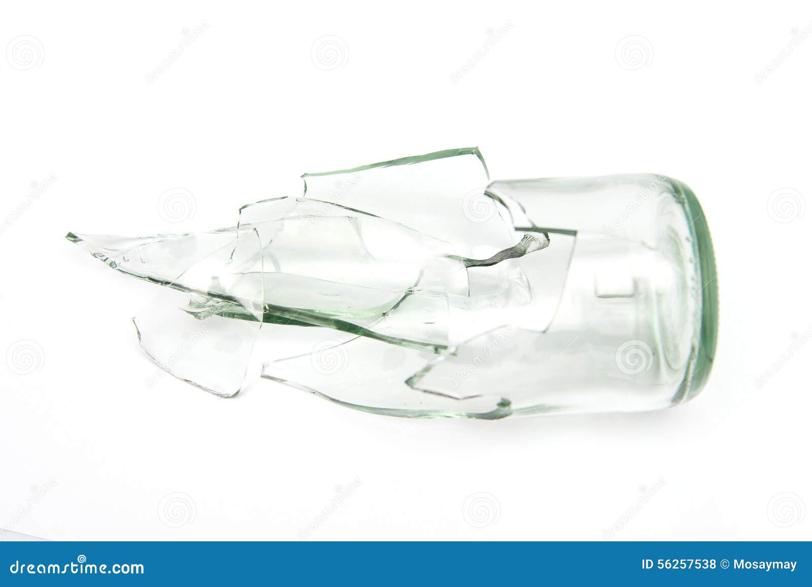 Pieces of Broken Bottle Glass Stock Photo - Image of broken, smash ...