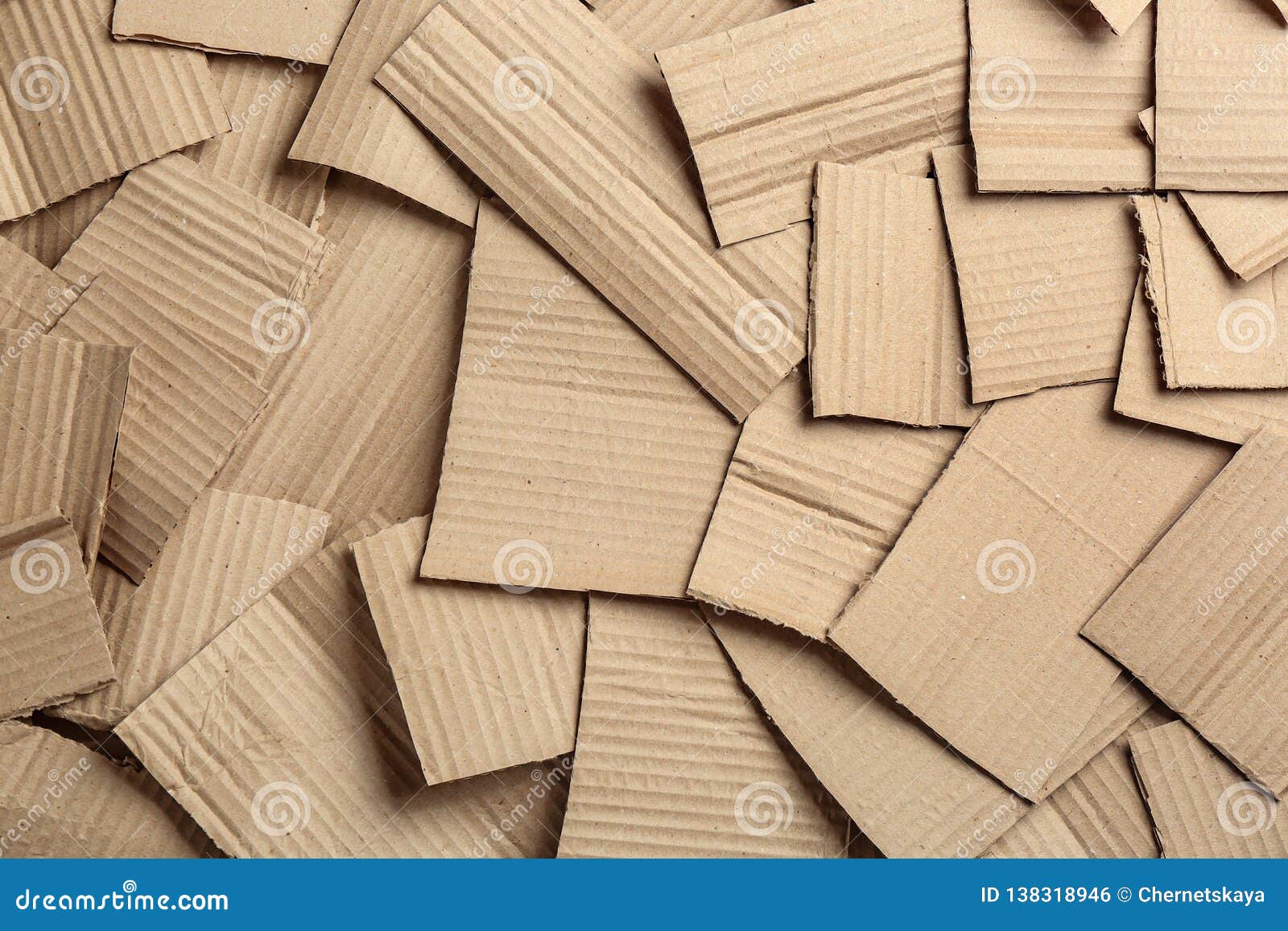 Pieces of Cardboard As Background, Top View. Stock Photo - Image of ...
