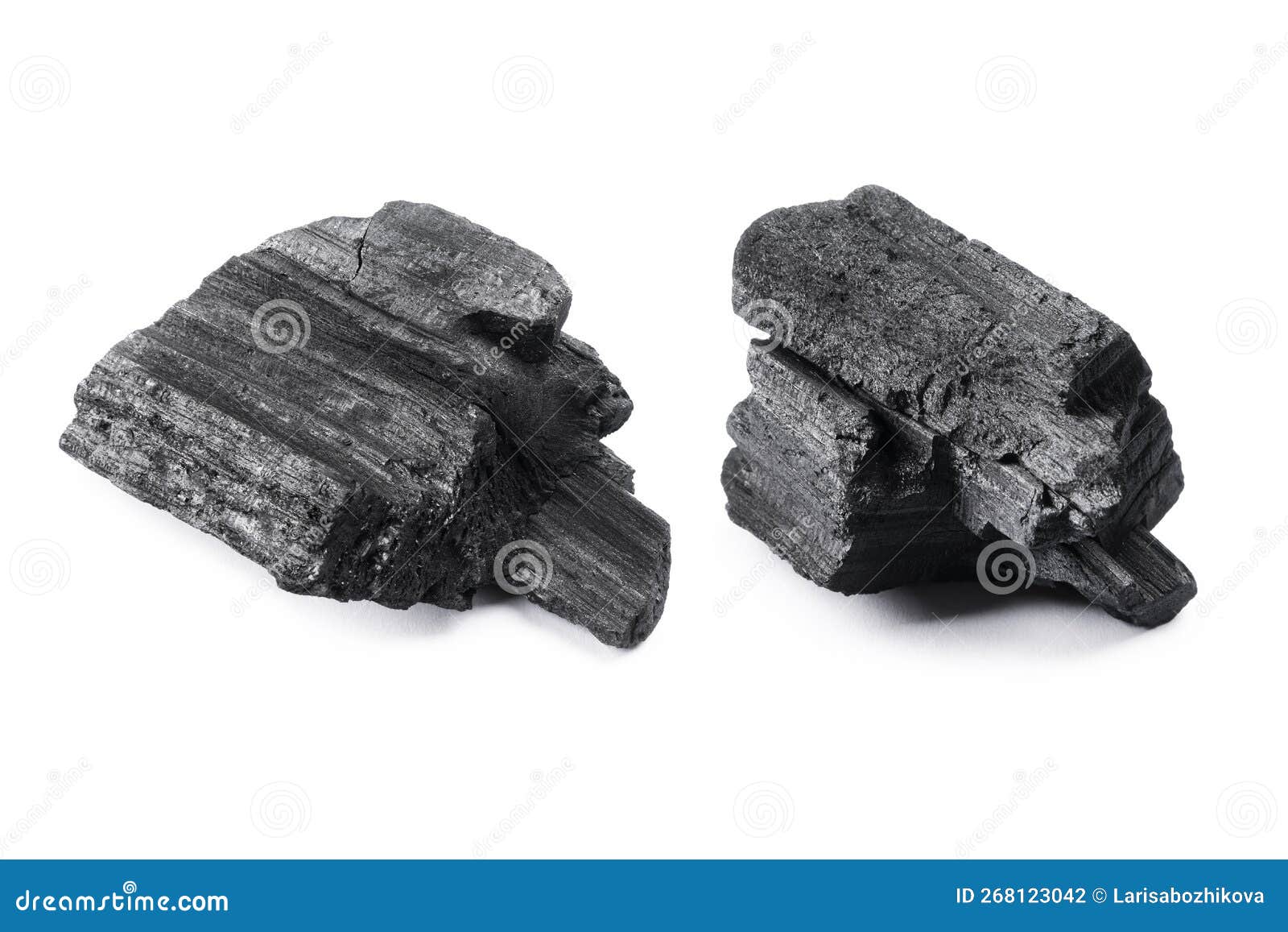 Pieces of charcoal stock photo. Image of coal, fuel - 268123042
