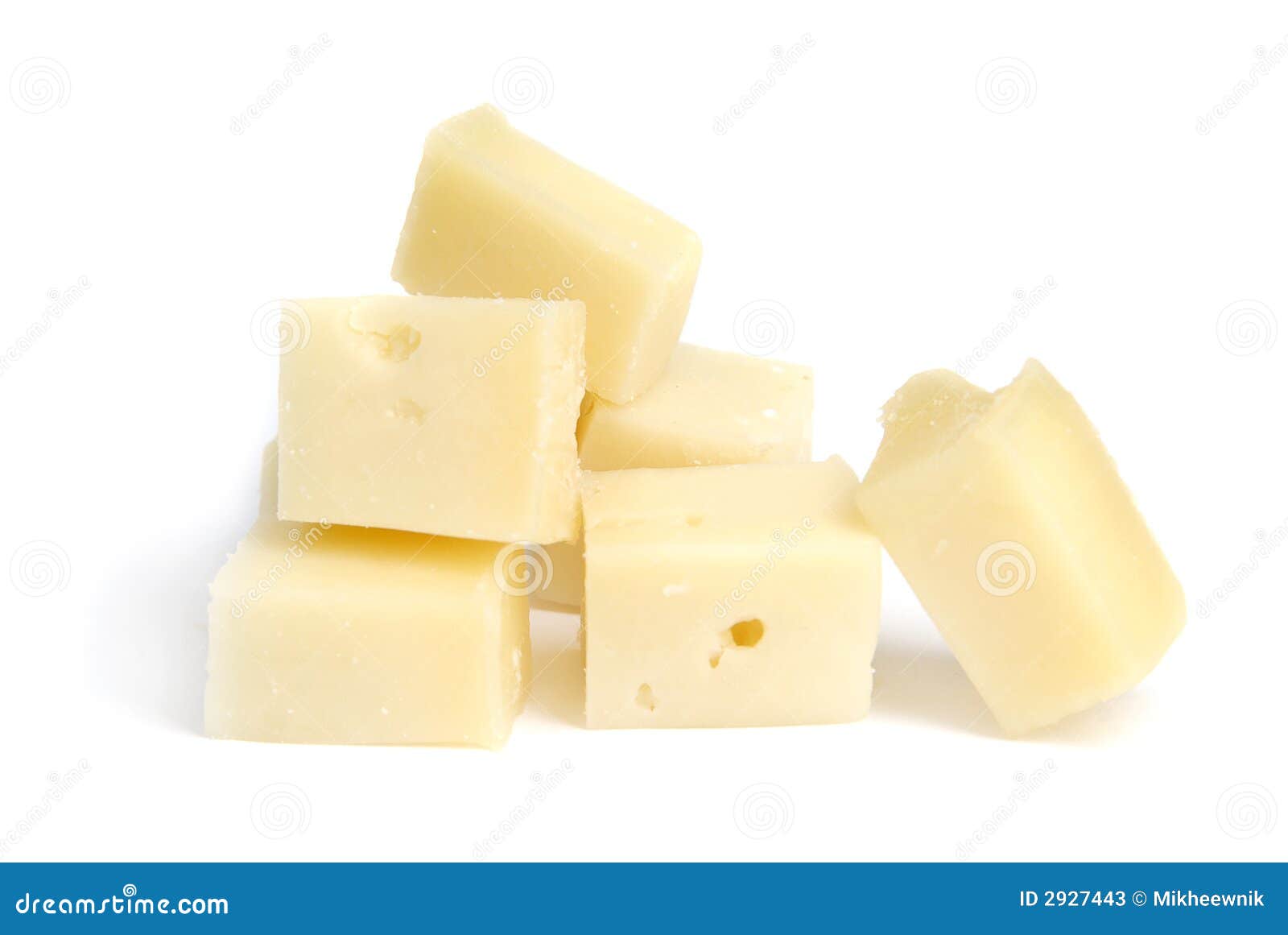 Pieces Cheese On Natural Background. Natural Cheeses Slices, Side View ...