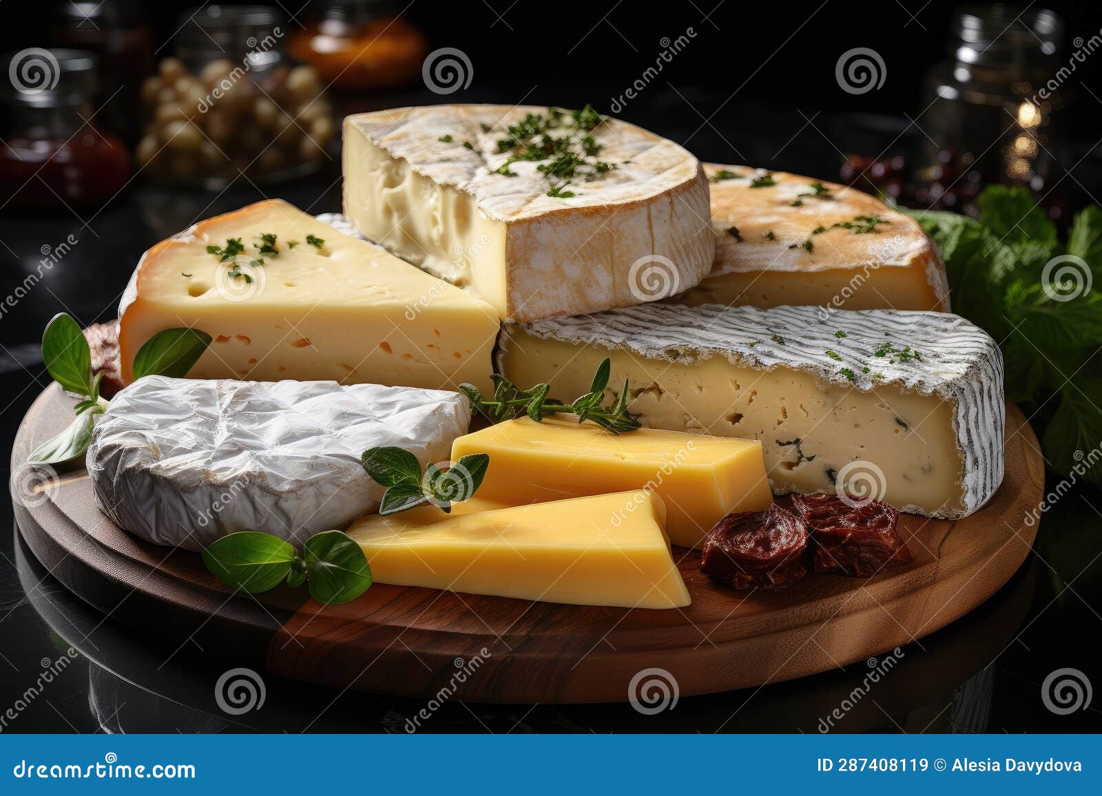 Pieces of Cheese of Different Varieties. Cheese Set Stock Image - Image ...
