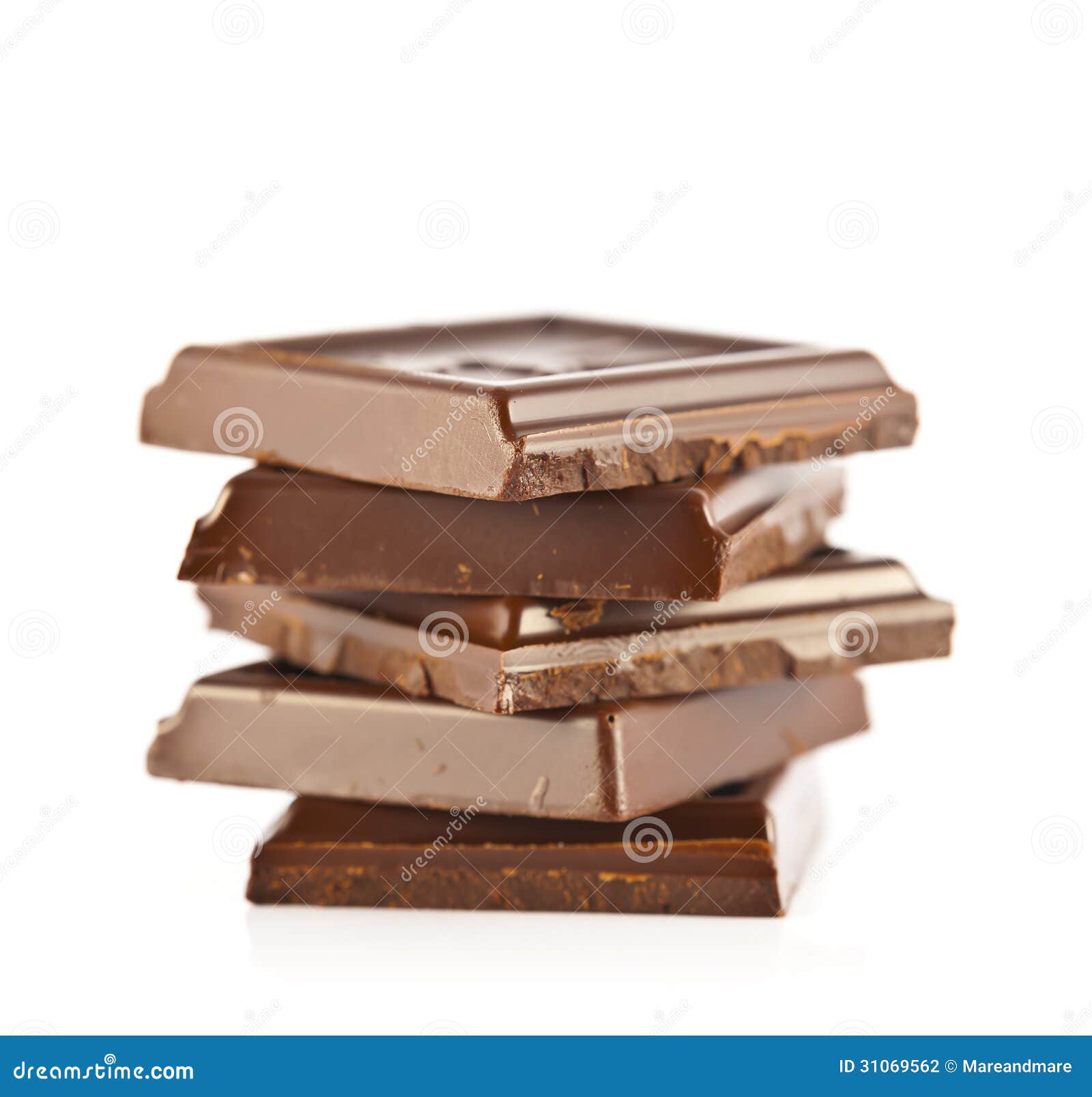 Pieces of chocolate stock photo. Image of brown, drink - 31069562