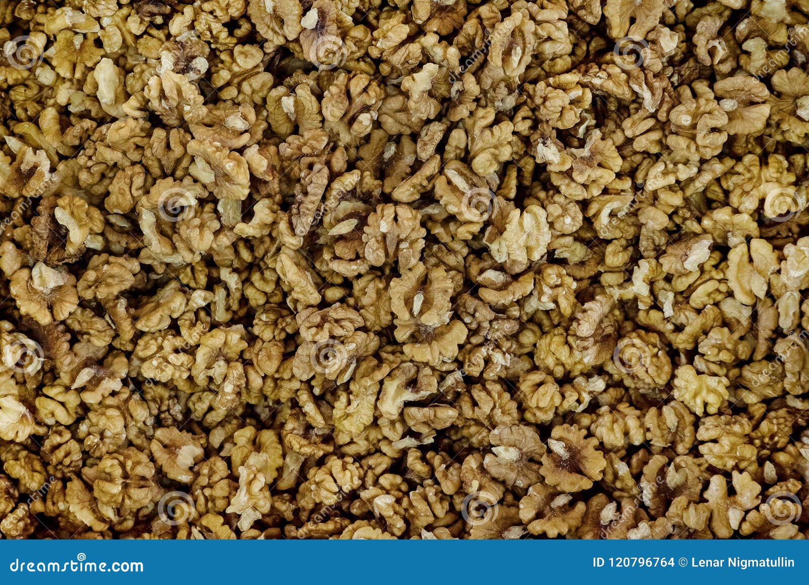 Pieces of Chopped Walnut As an Abstract Background Texture Stock Photo ...