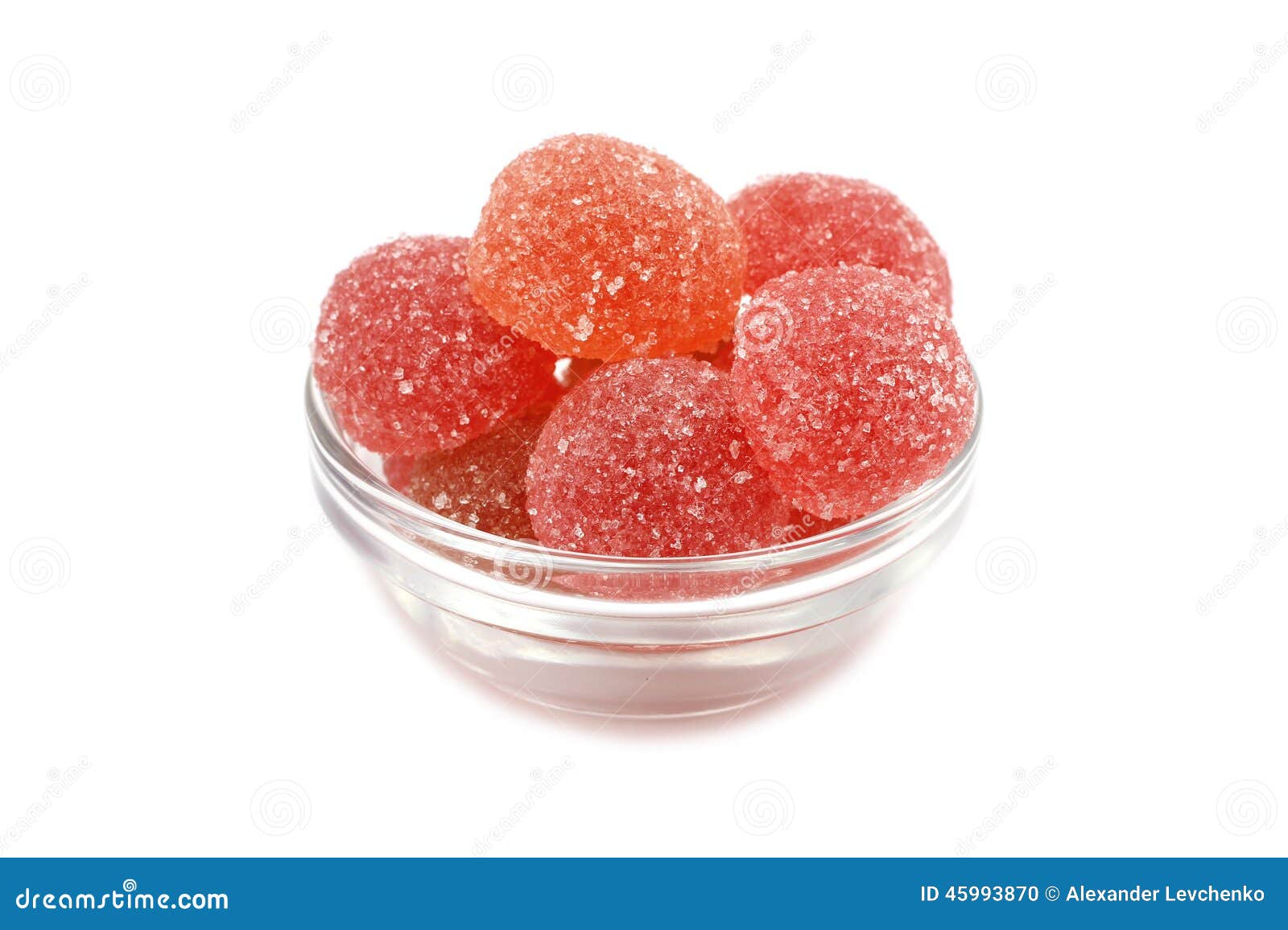 Pieces of Colored Jelly in a Glass Stock Photo - Image of background ...