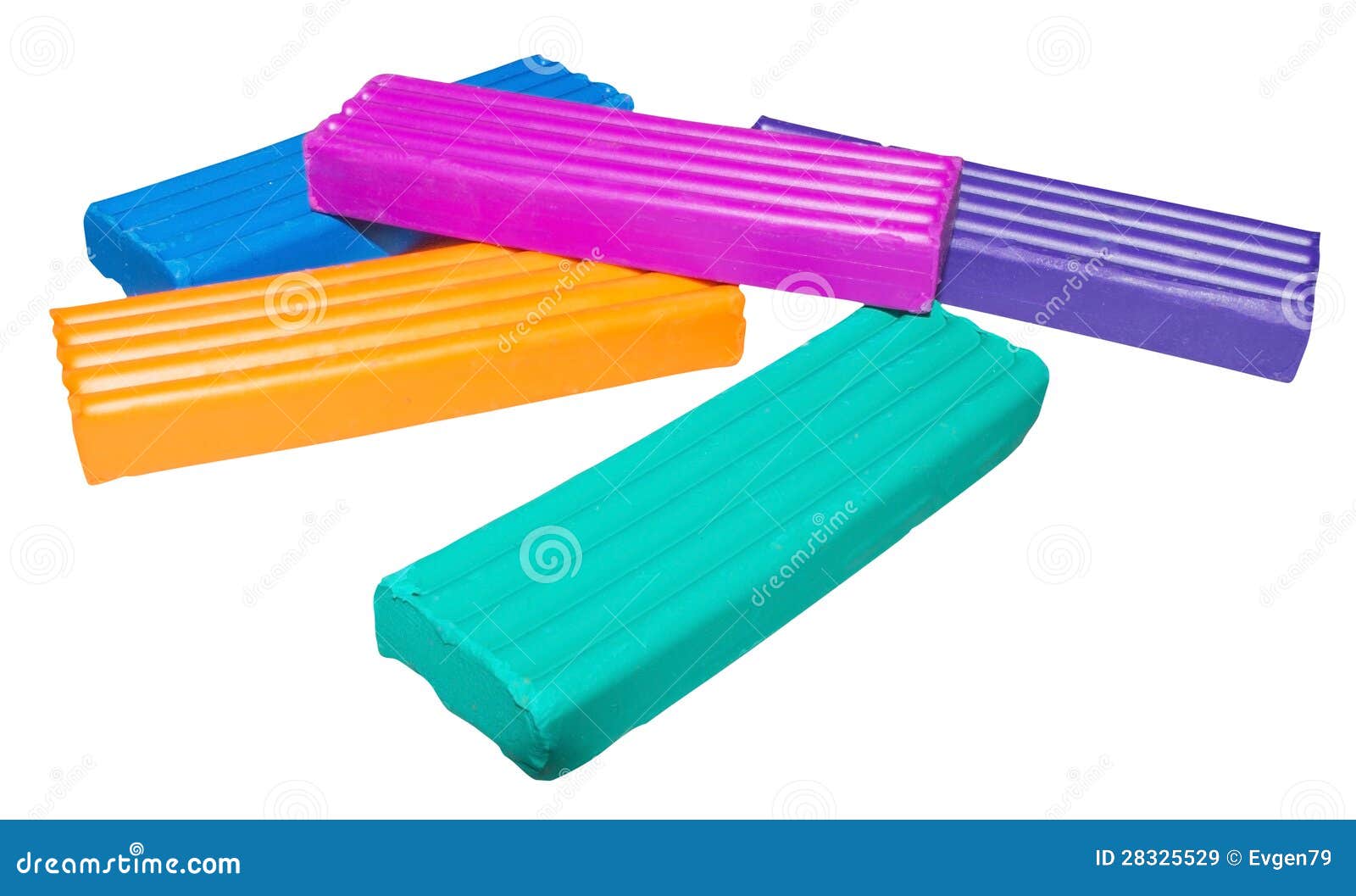 Pieces of Colored Plasticine Stock Image - Image of hobbies, group ...