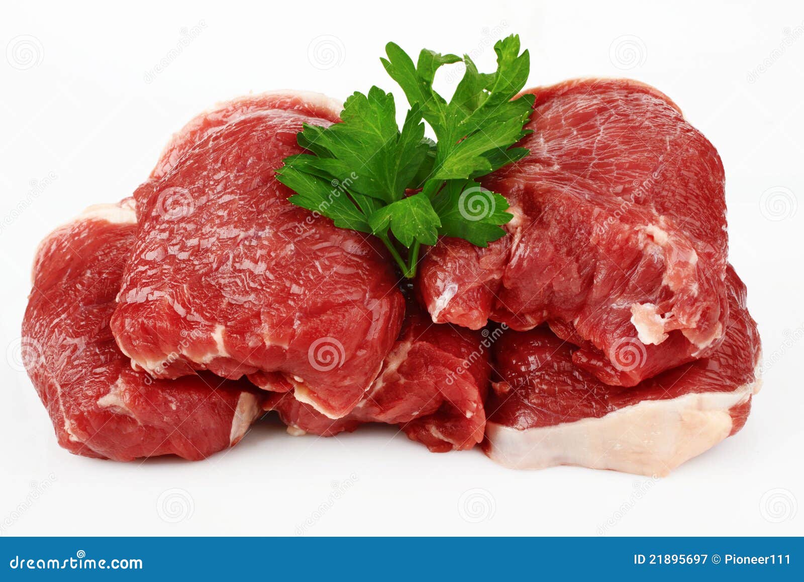 Pieces of crude meat stock image. Image of healthy, cutlet - 21895697