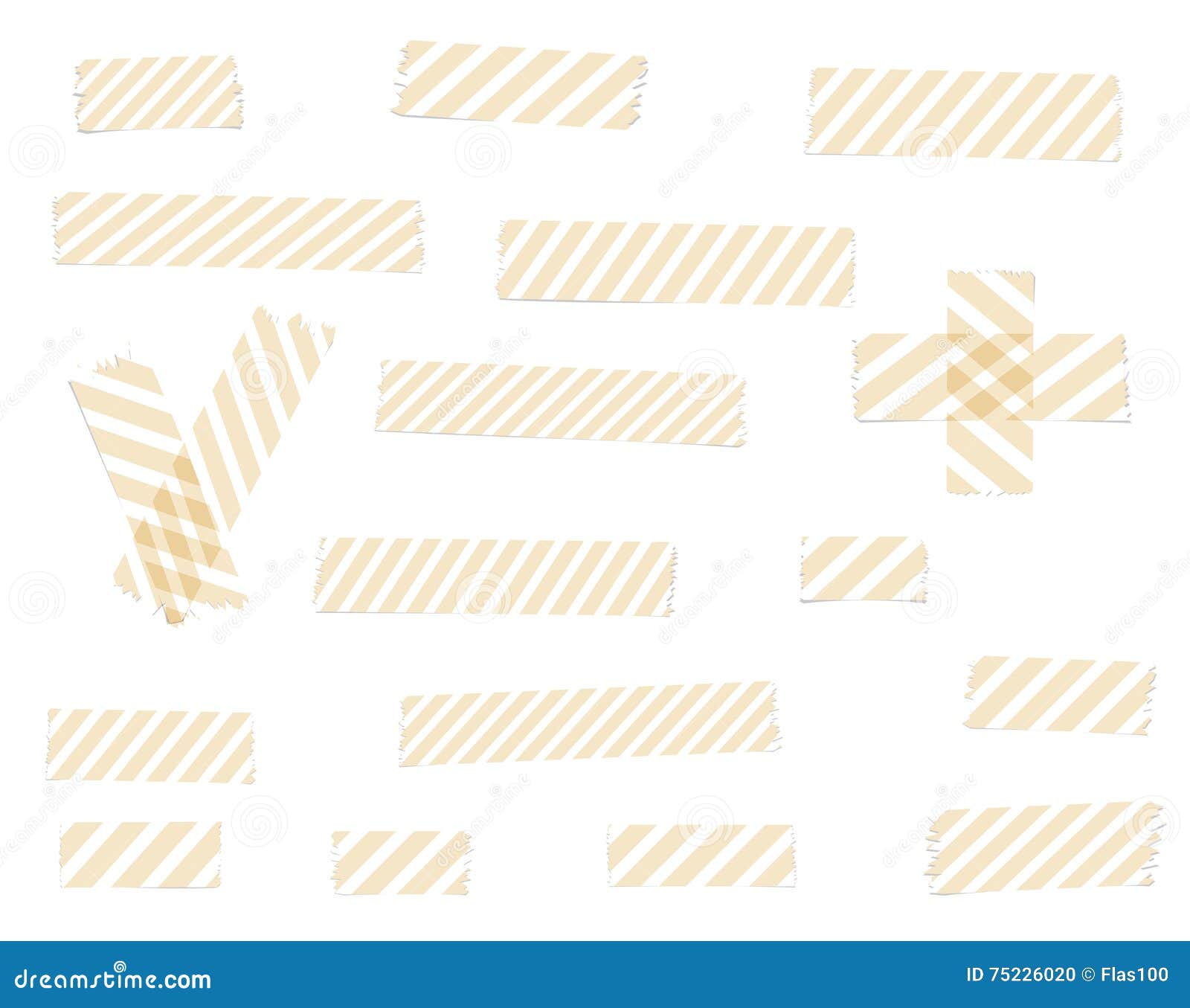 Adhesive Masking Paper Sticky Scotch Strip Tapes On Background Vector ...