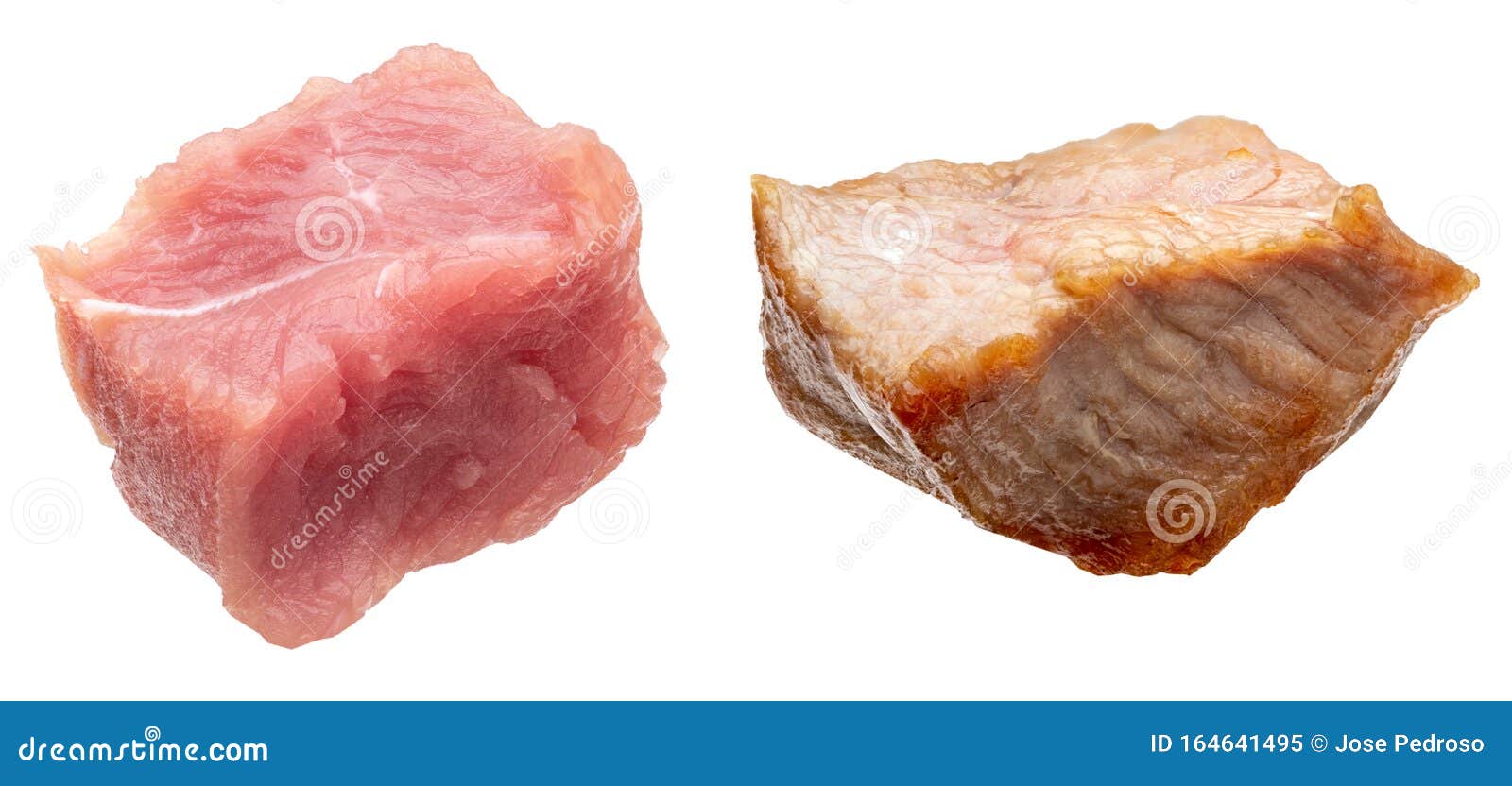 Pieces in the Form of Dice of Raw and Cooked Turkey Meat Chicken ...