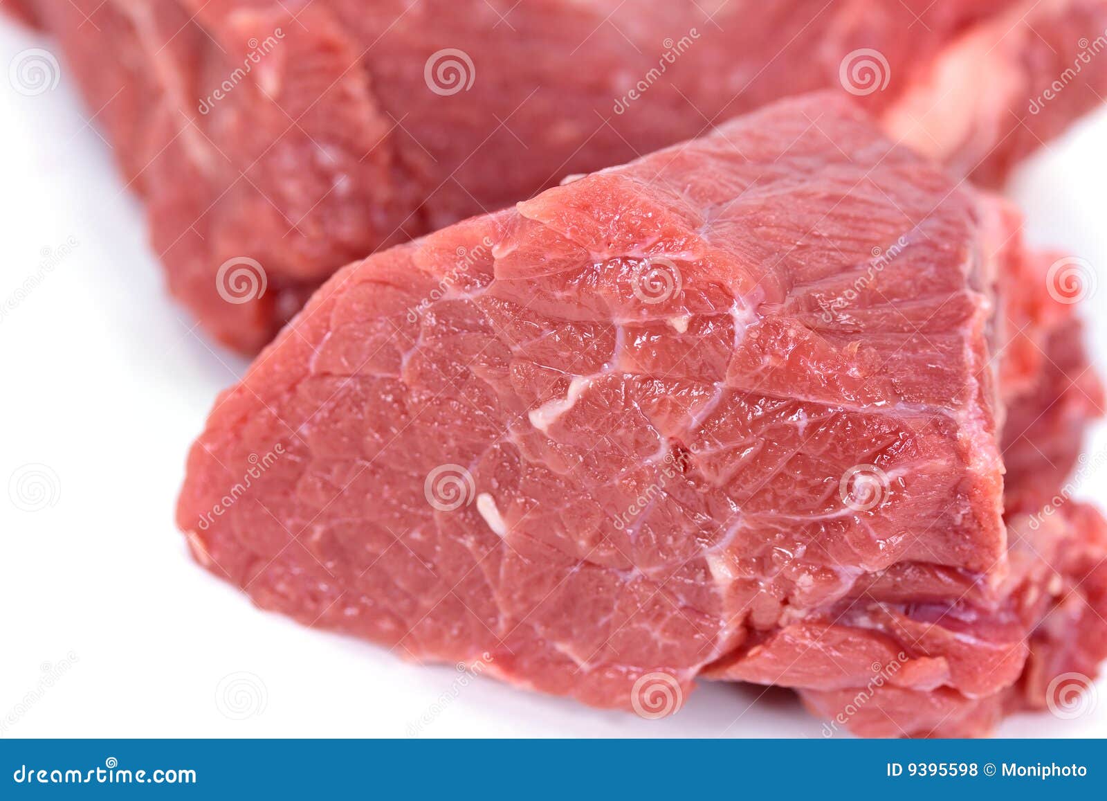 Pieces of Fresh Raw Beef Marble Meat Stock Photo - Image of meat, fresh ...