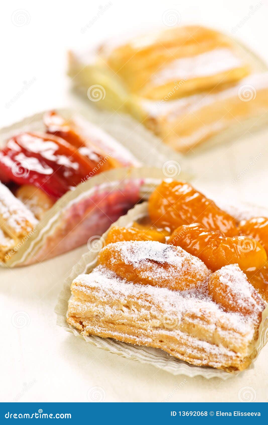 Pieces of fruit strudel stock photo. Image of baked, flaky - 13692068