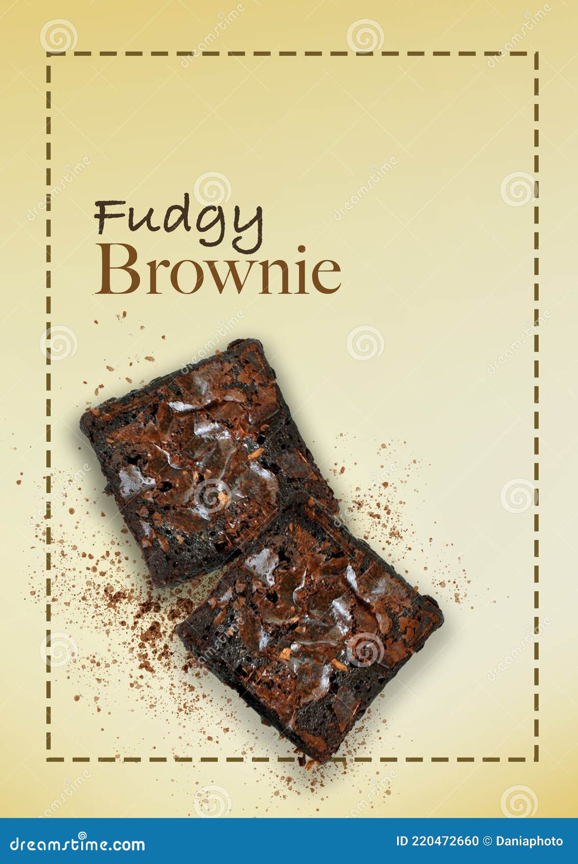 Pieces of Fudgy Brownie on Background Stock Photo - Image of cake ...