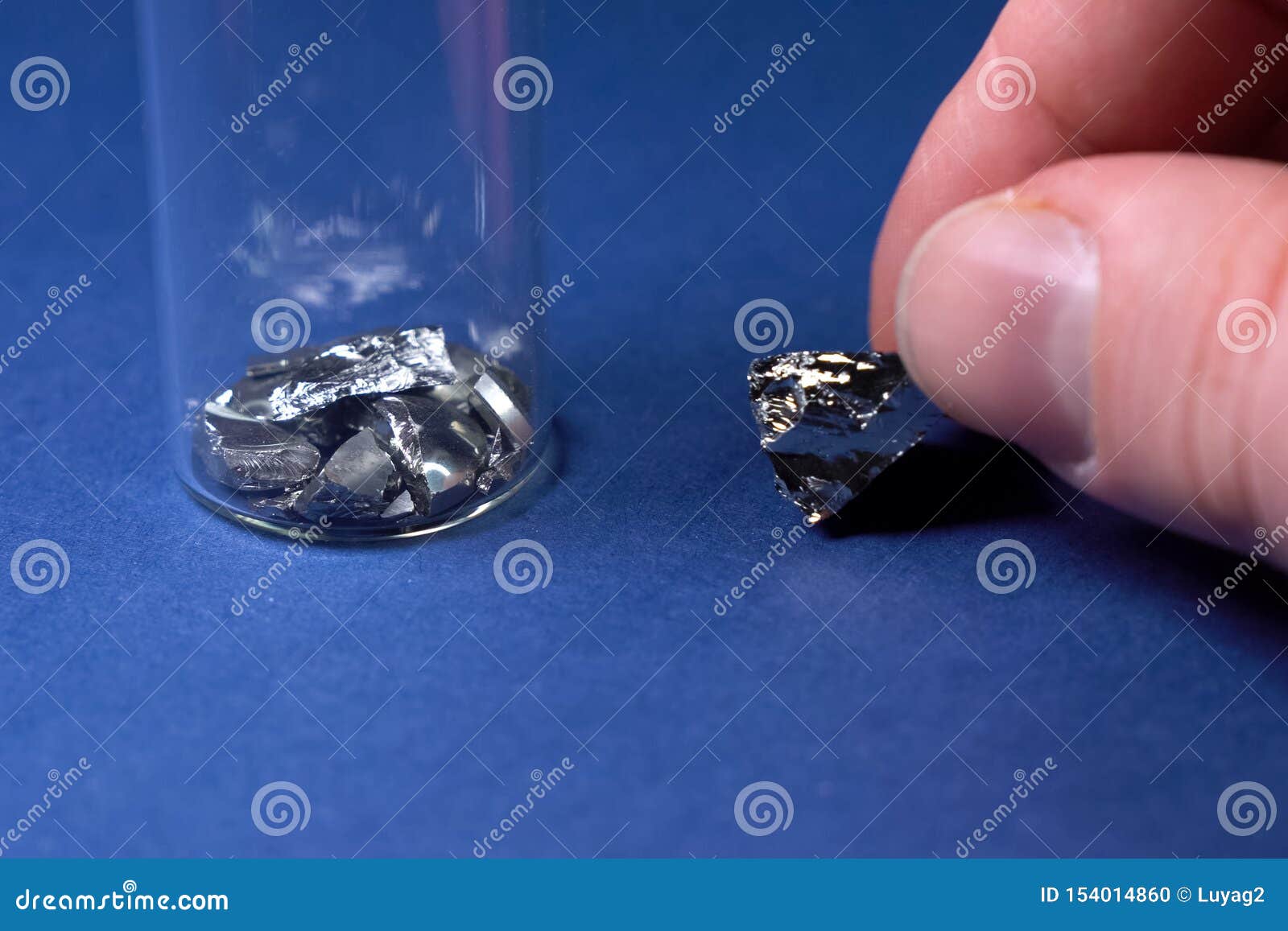 Pieces of Germanium Metal. Rare Earth Stock Photo - Image of ...