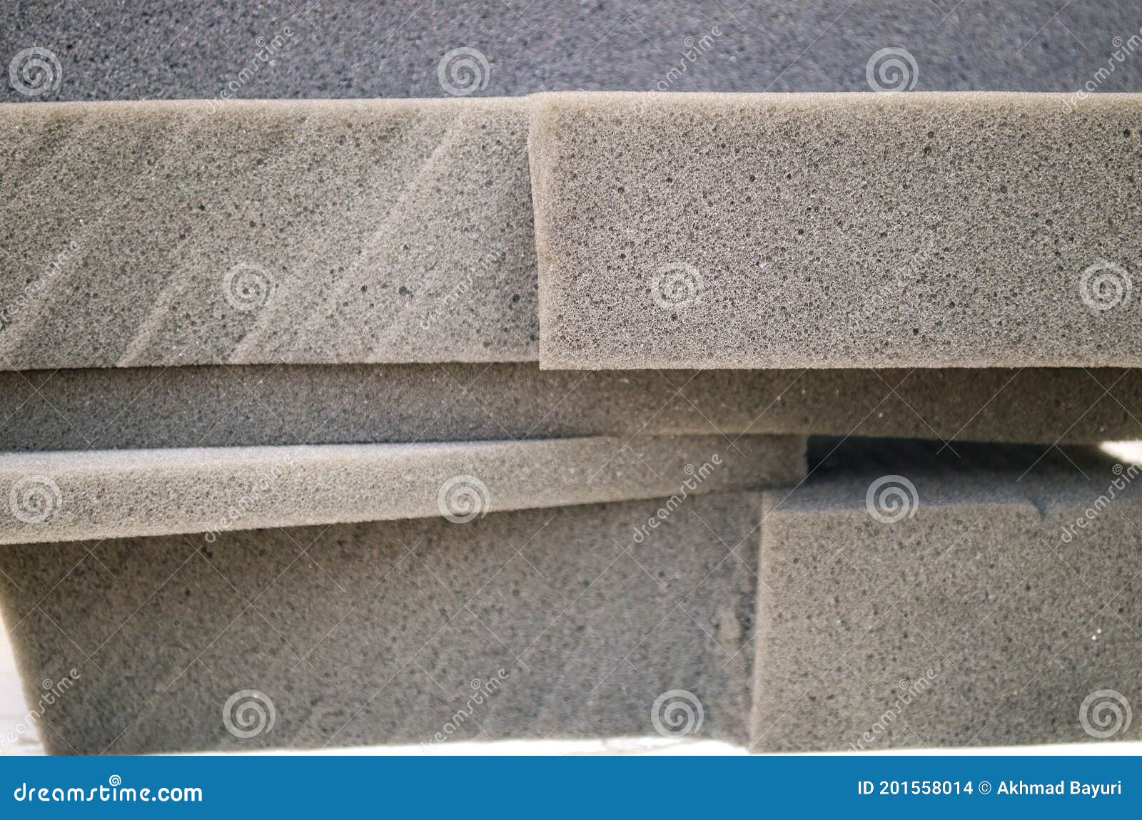 Foam sponge pieces. stock photo. Image of industry, cutting - 201558014
