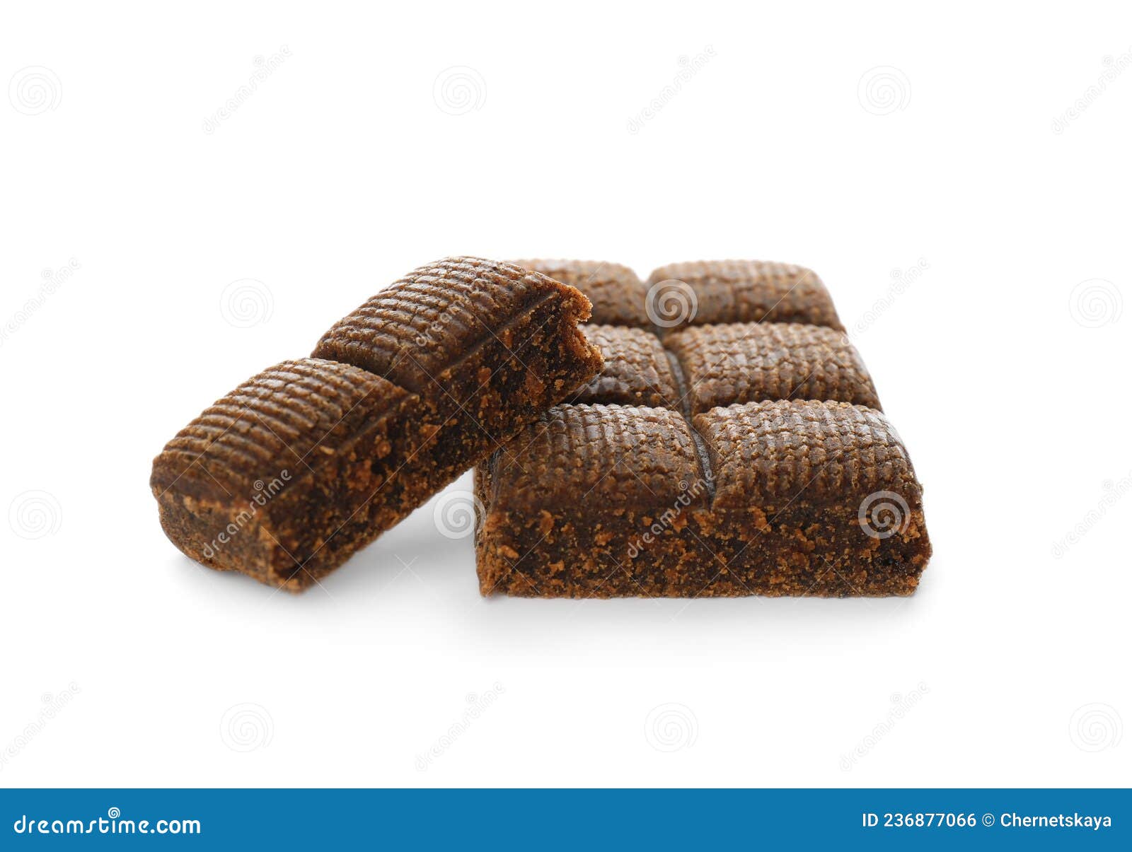 Pieces of Hematogen Bar on White Background Stock Photo - Image of ...