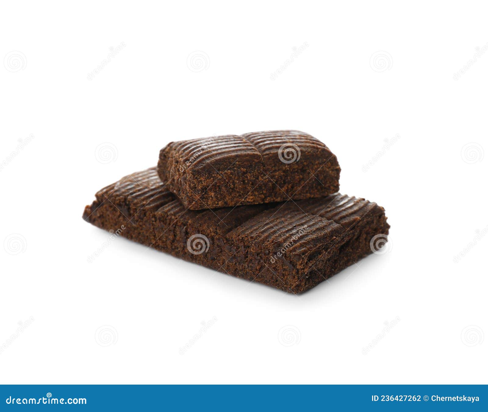 Pieces of Hematogen Bar on White Background Stock Photo - Image of ...