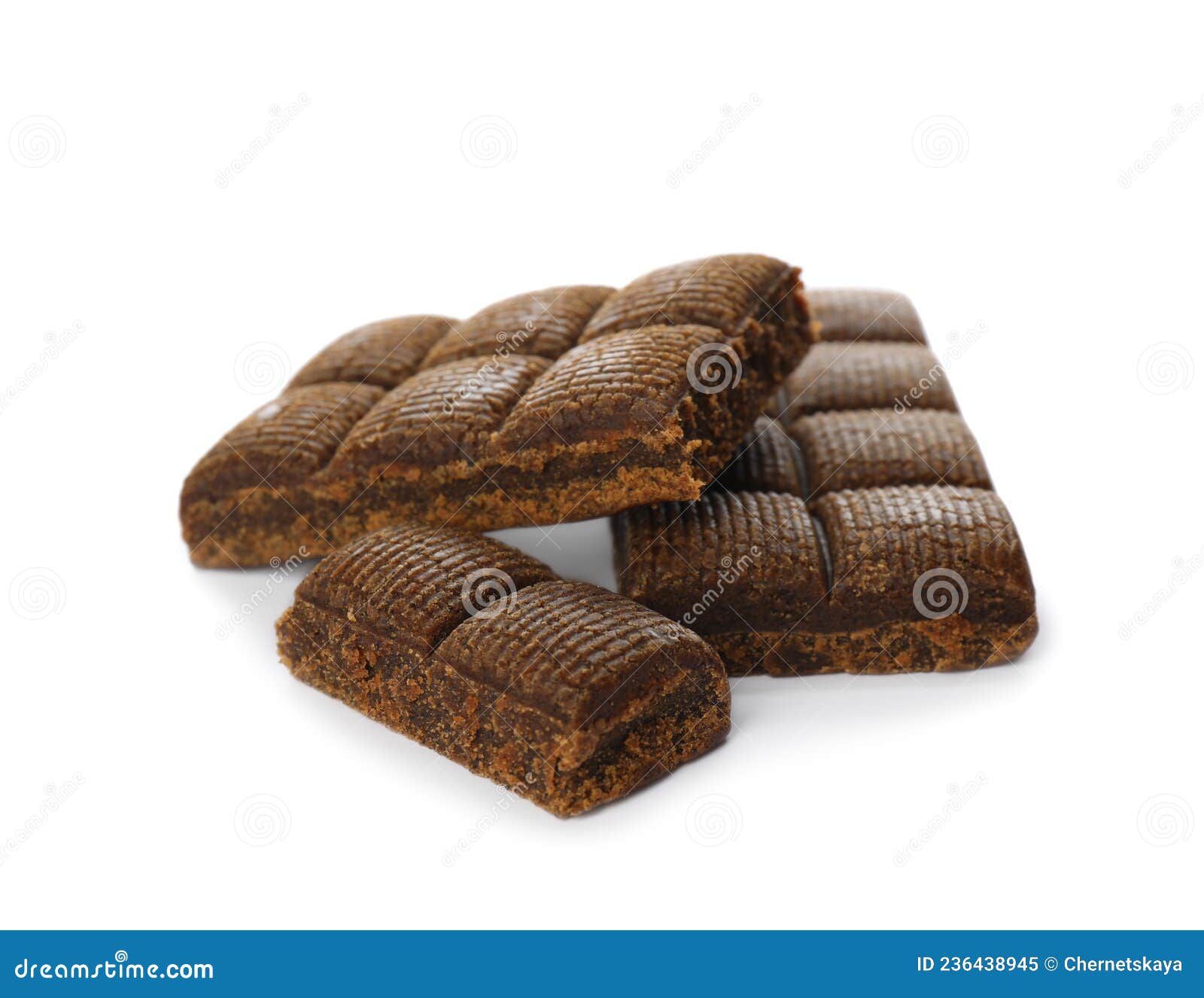 Pieces of Hematogen Bar on White Background Stock Image - Image of ...