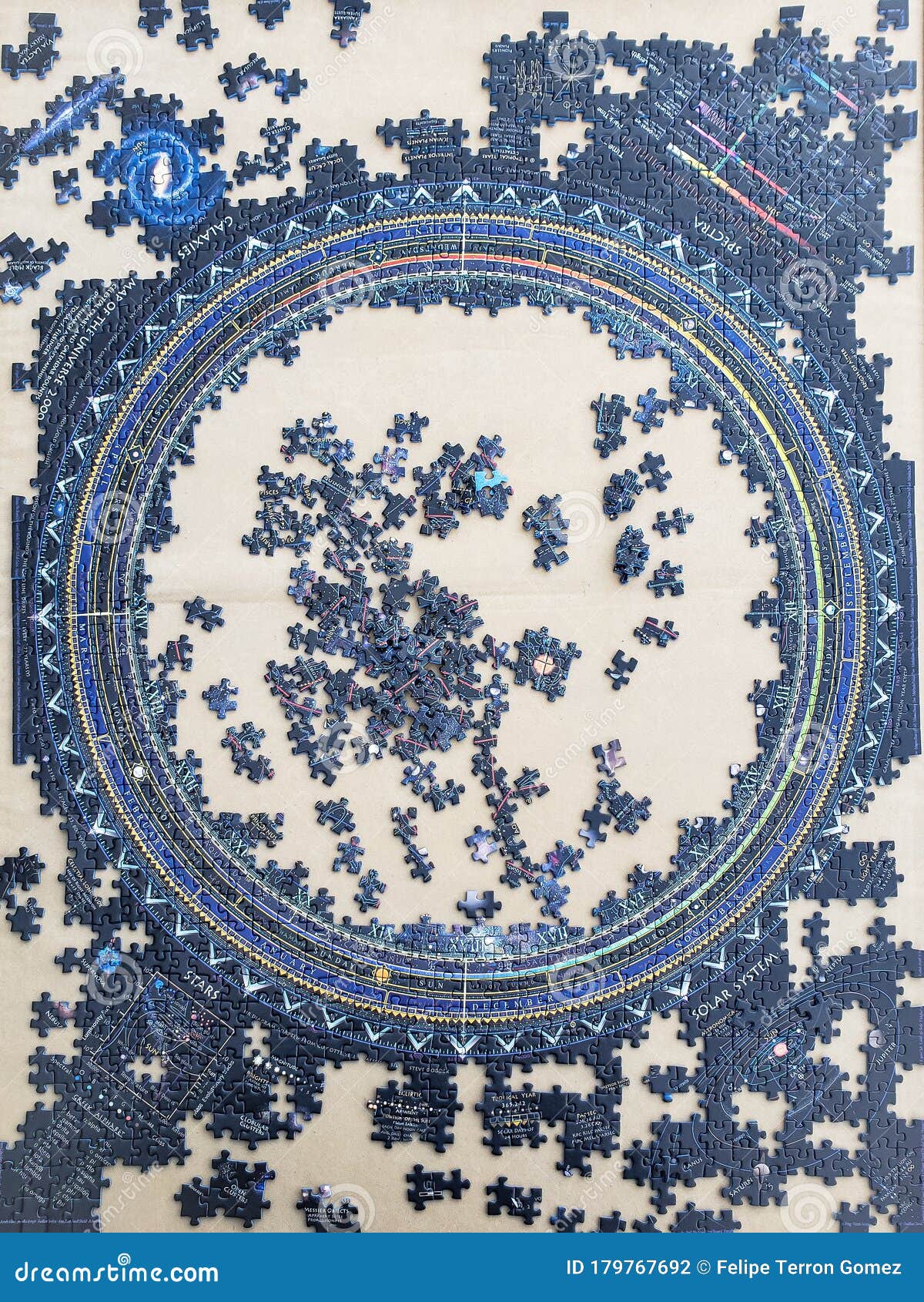 Pieces of an Incomplete Puzzle Jigsaw Editorial Photography - Image of ...